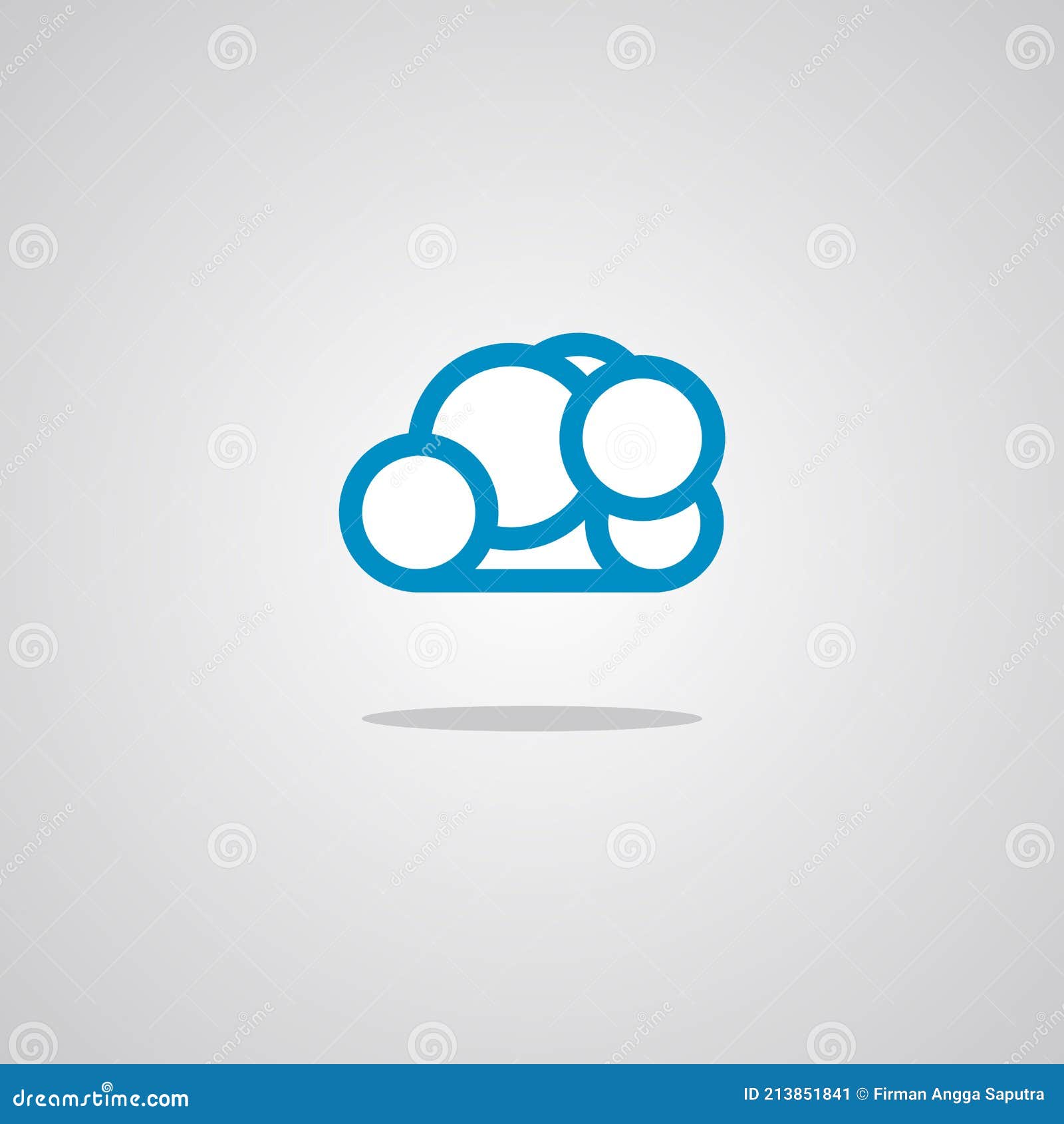 Illustration Vector Graphic of Circle Cloud Stock Vector - Illustration ...