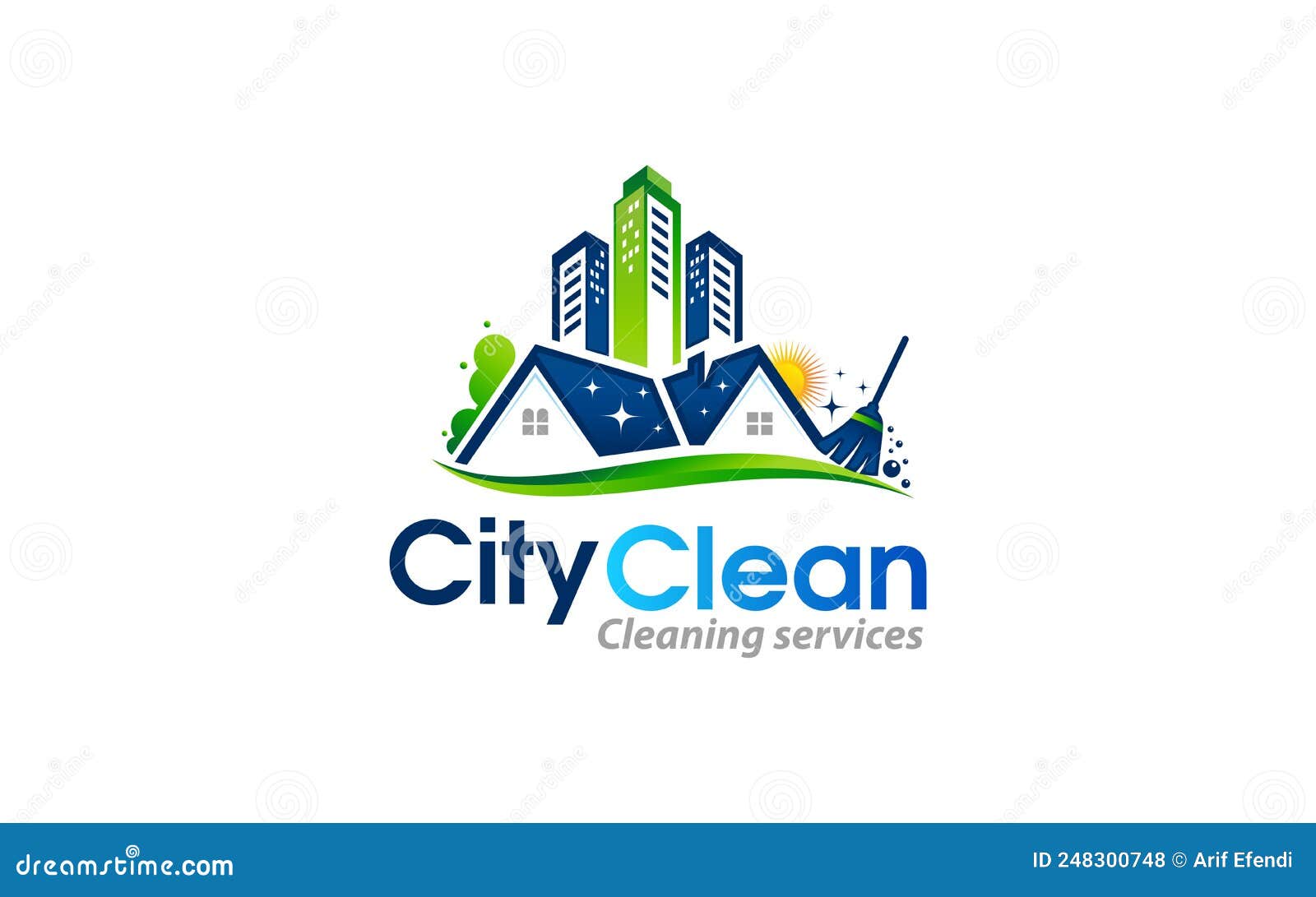 Illustration Graphic Vector of Cleaning Services Concept Logo Design ...