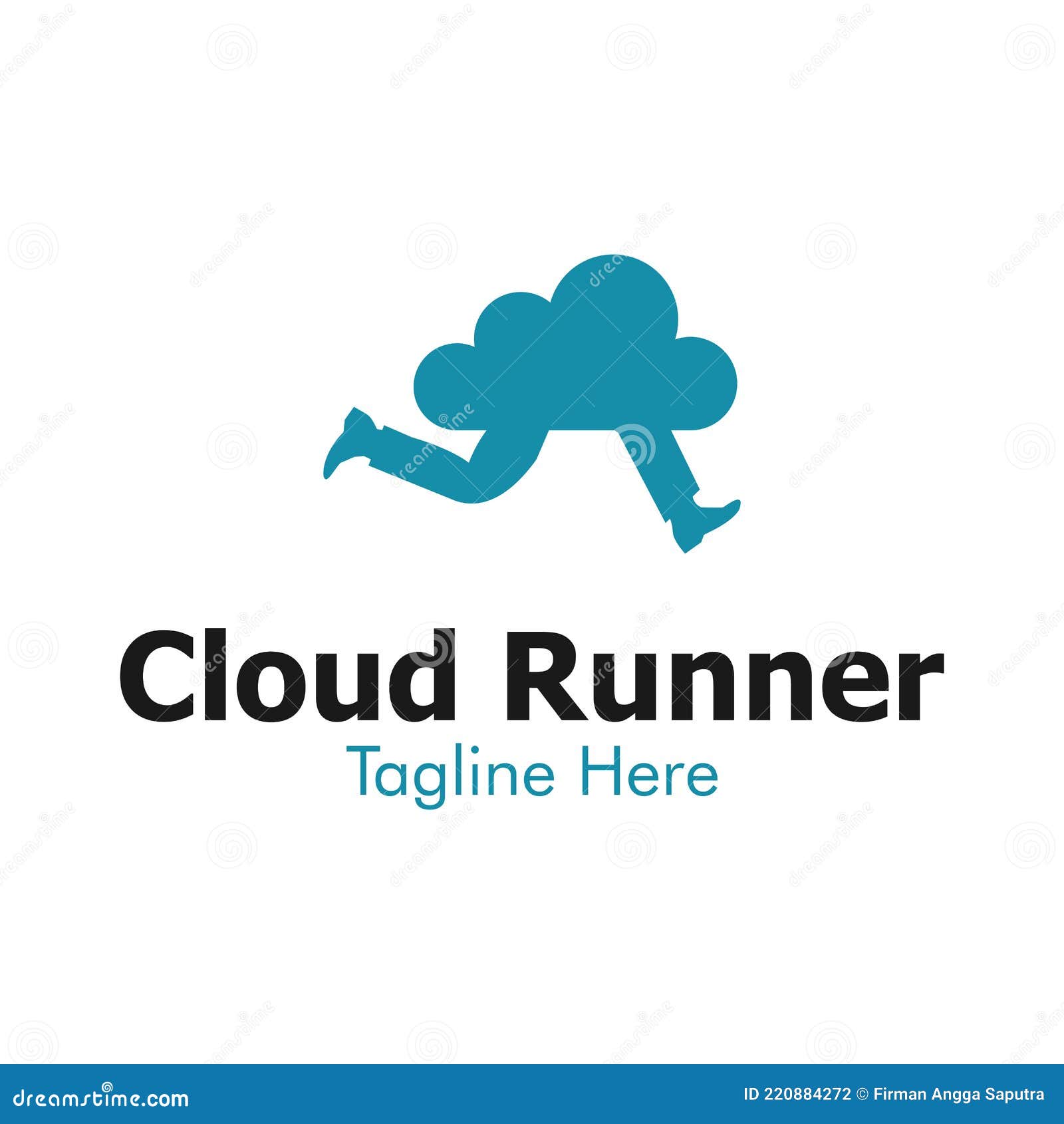 Illustration Vector Graphic of Cloud Run Logo Stock Vector ...