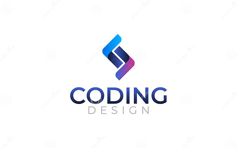 Illustration Vector Graphic of a Coding, Programmer, Coder Company Logo ...
