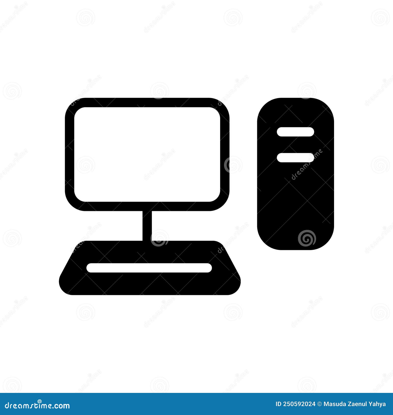 Illustration Vector Graphic of Computer (PC) Icon Design Stock Vector ...