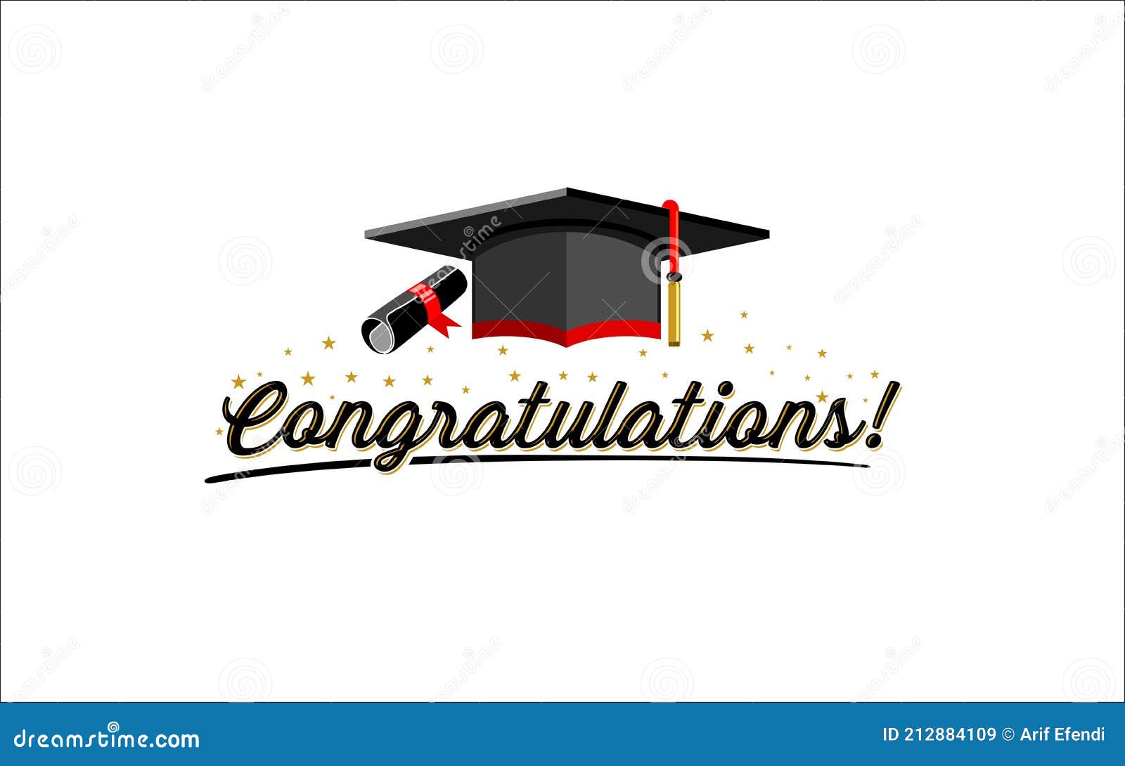 Illustration Vector Graphic of Congratulations Graduation Concept Logo ...