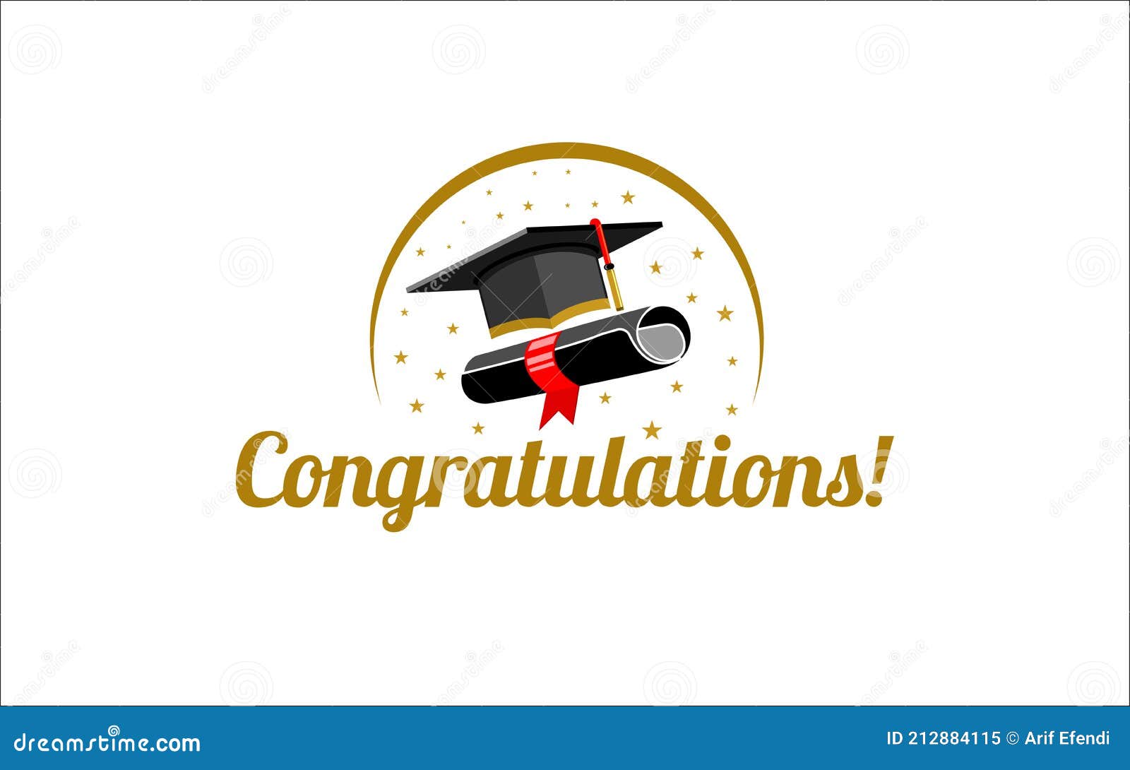 Illustration Vector Graphic of Congratulations Graduation Concept Logo ...