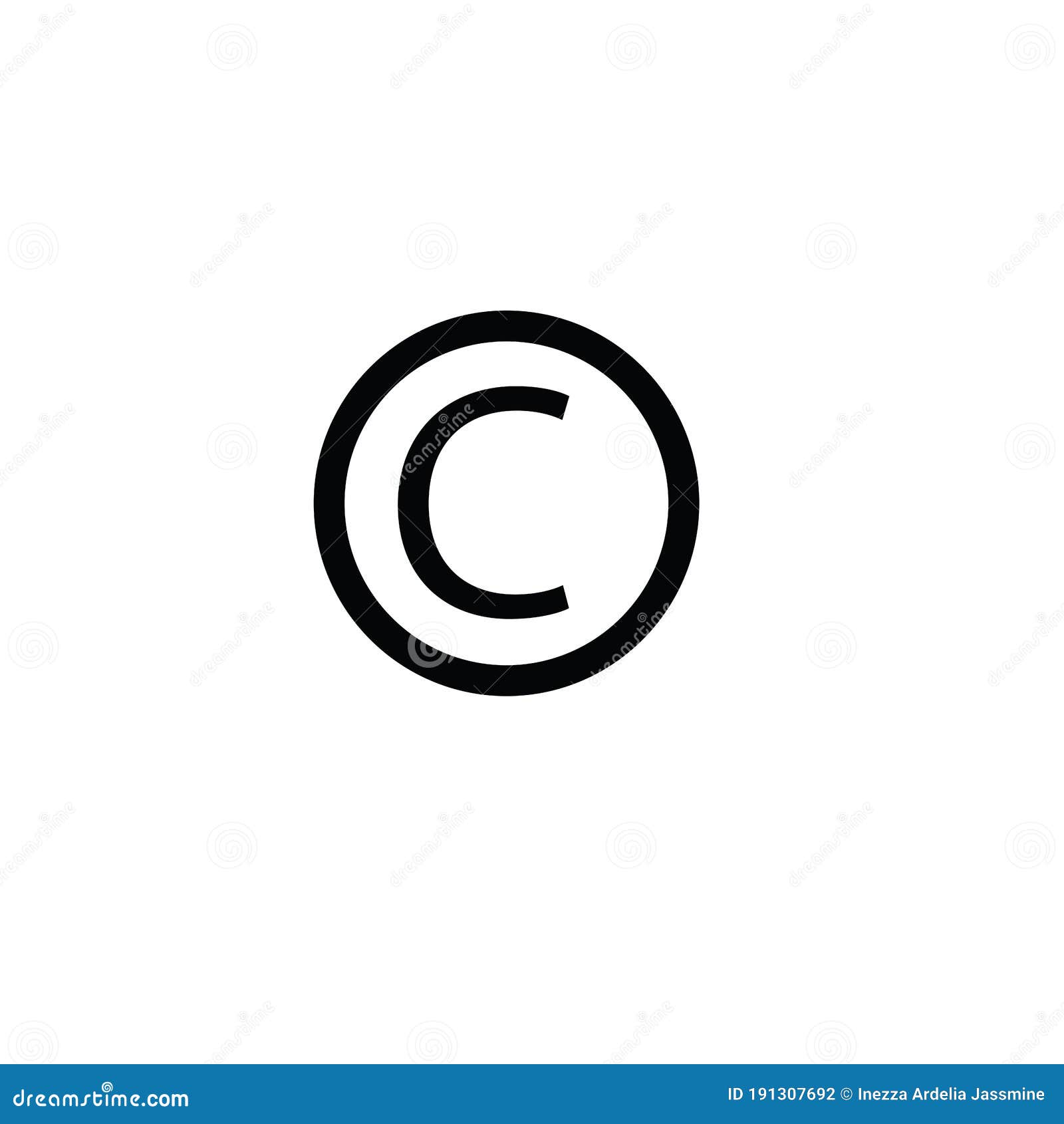 Illustration Vector Graphic of Copyright Label Icon Template Stock ...