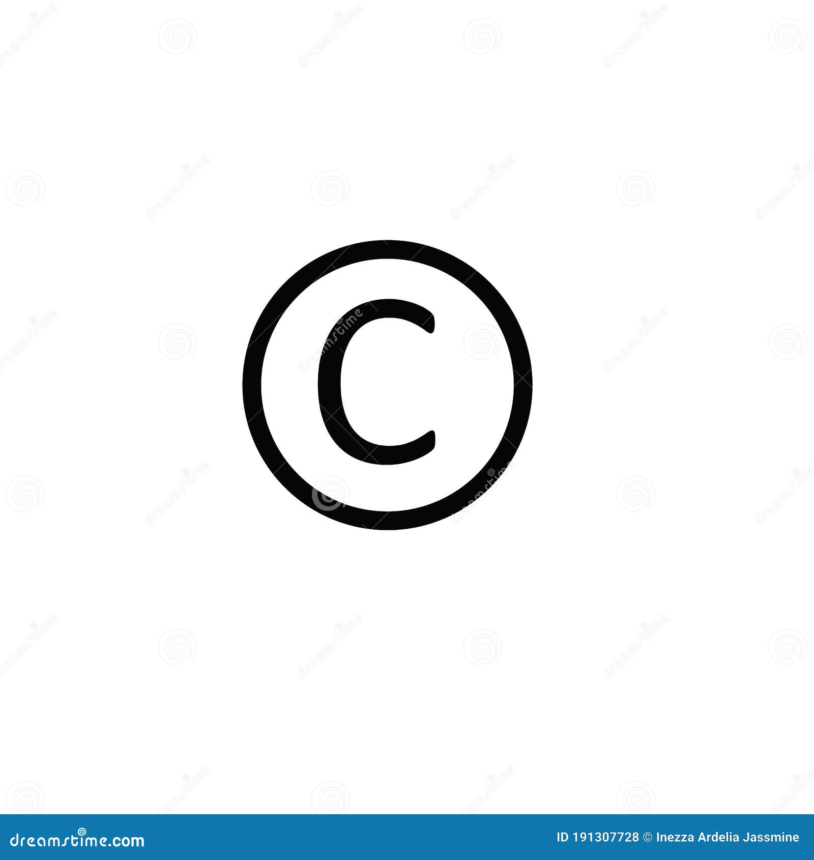 Illustration Vector Graphic of Copyright Label Icon Template Stock ...