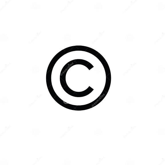 Illustration Vector Graphic of Copyright Label Icon Template Stock ...