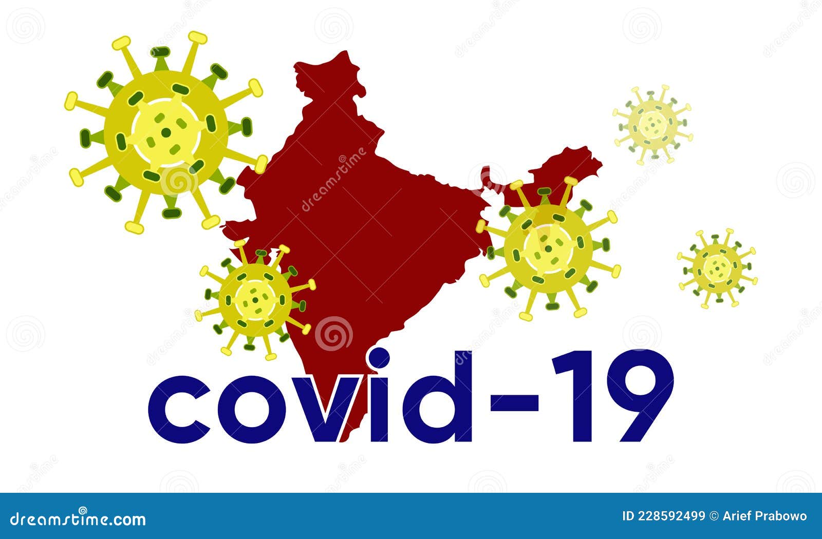Illustration Vector Graphic of Coronavirus Outbreak Warning Against an ...