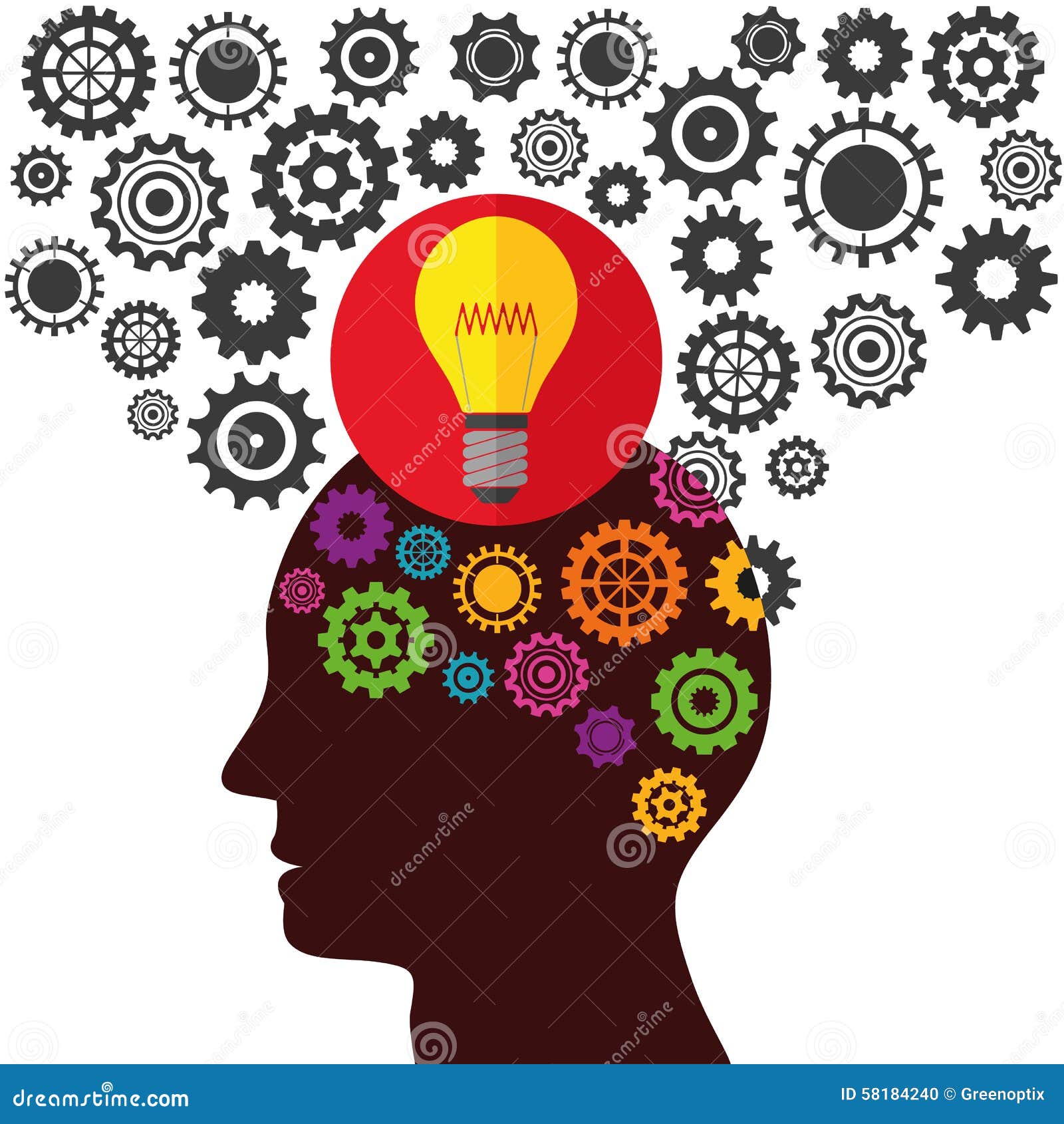 Illustration Vector Graphic Creativity and Ideas Stock Vector ...