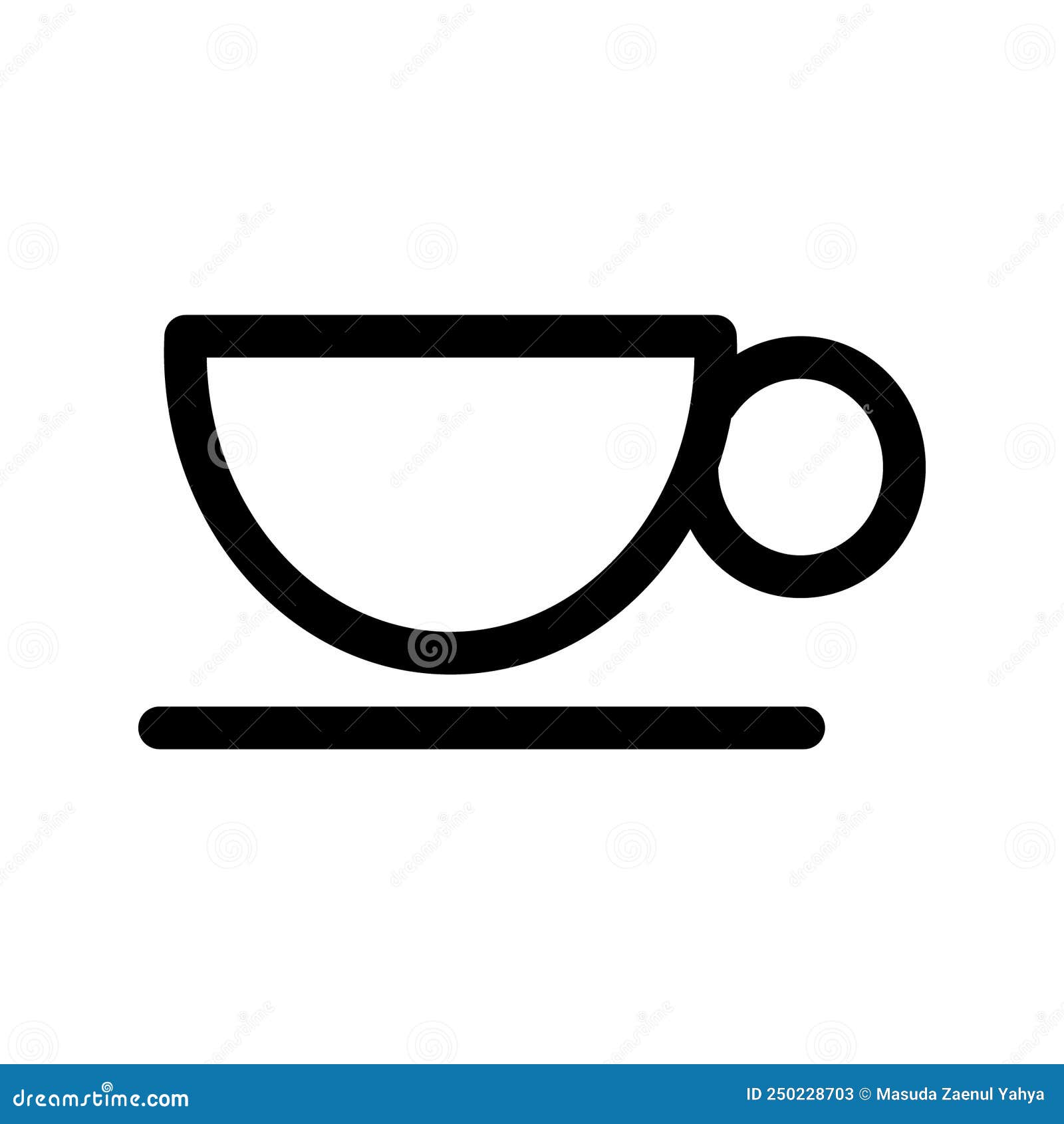 Cup icon stock vector. Illustration of symbol, collection - 250228703