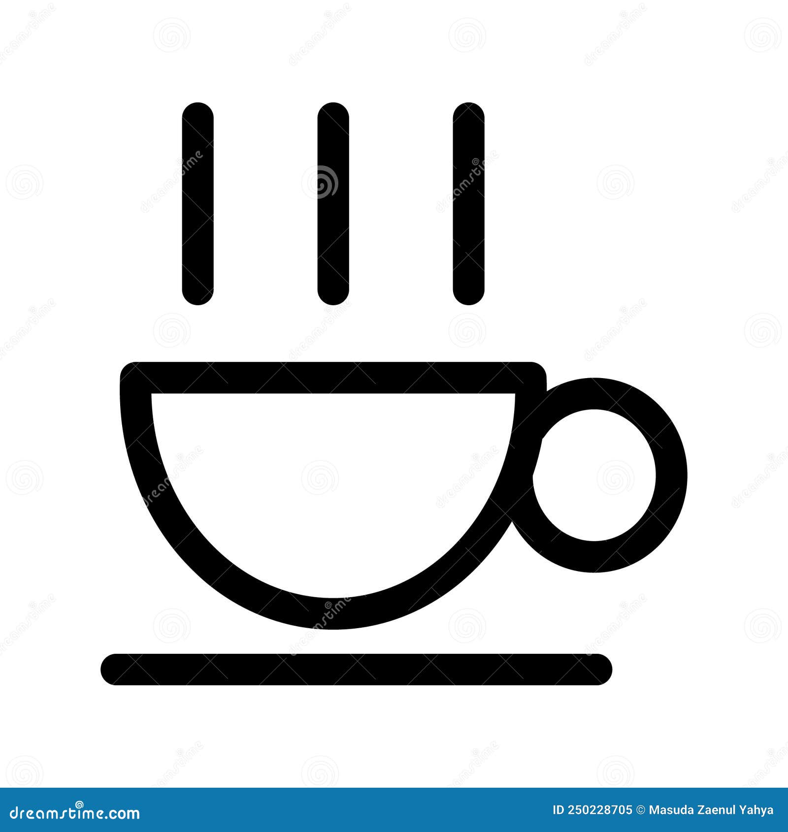 Cup icon stock vector. Illustration of shape, restaurant - 250228705