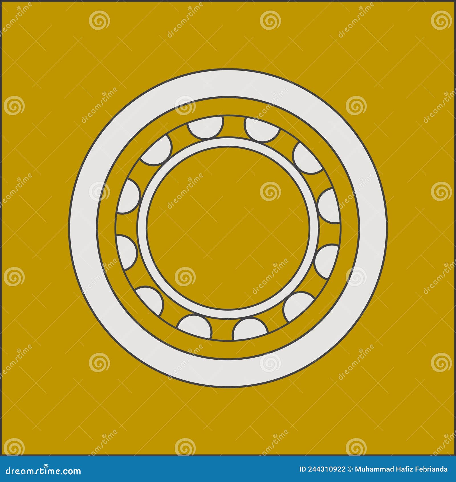 Vector Bearings Illustration On A White Background | CartoonDealer.com ...