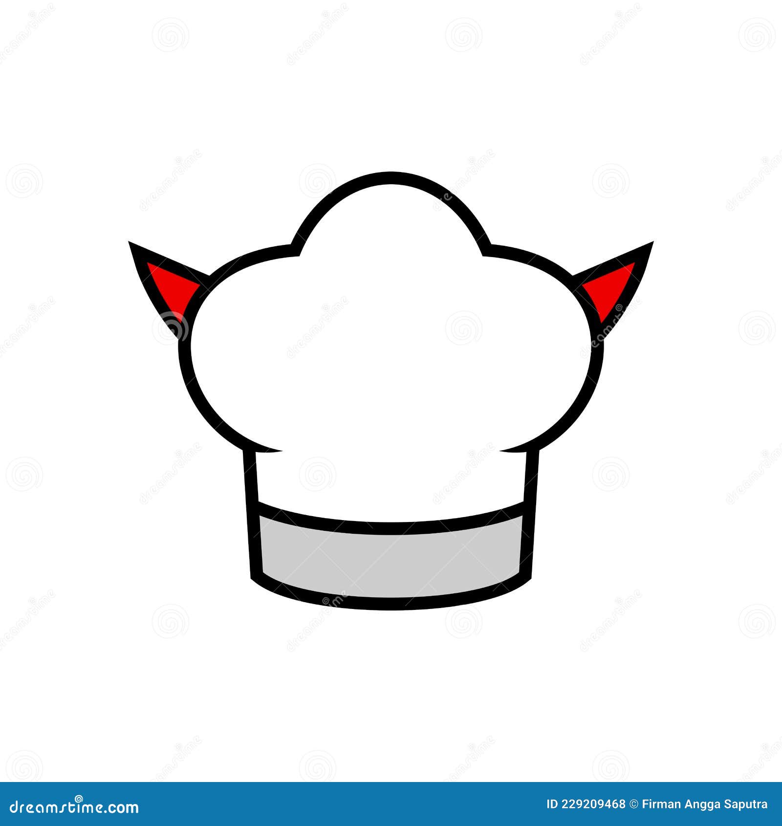 Illustration Vector Graphic of Devil Chef Logo Stock Vector ...