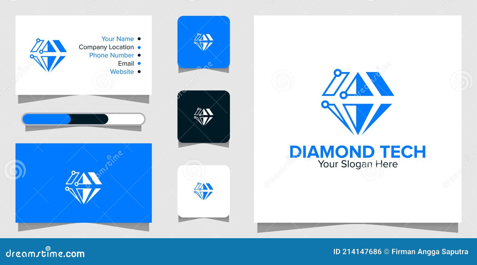 Illustration Vector Graphic of Diamond Technology Logo and Business ...
