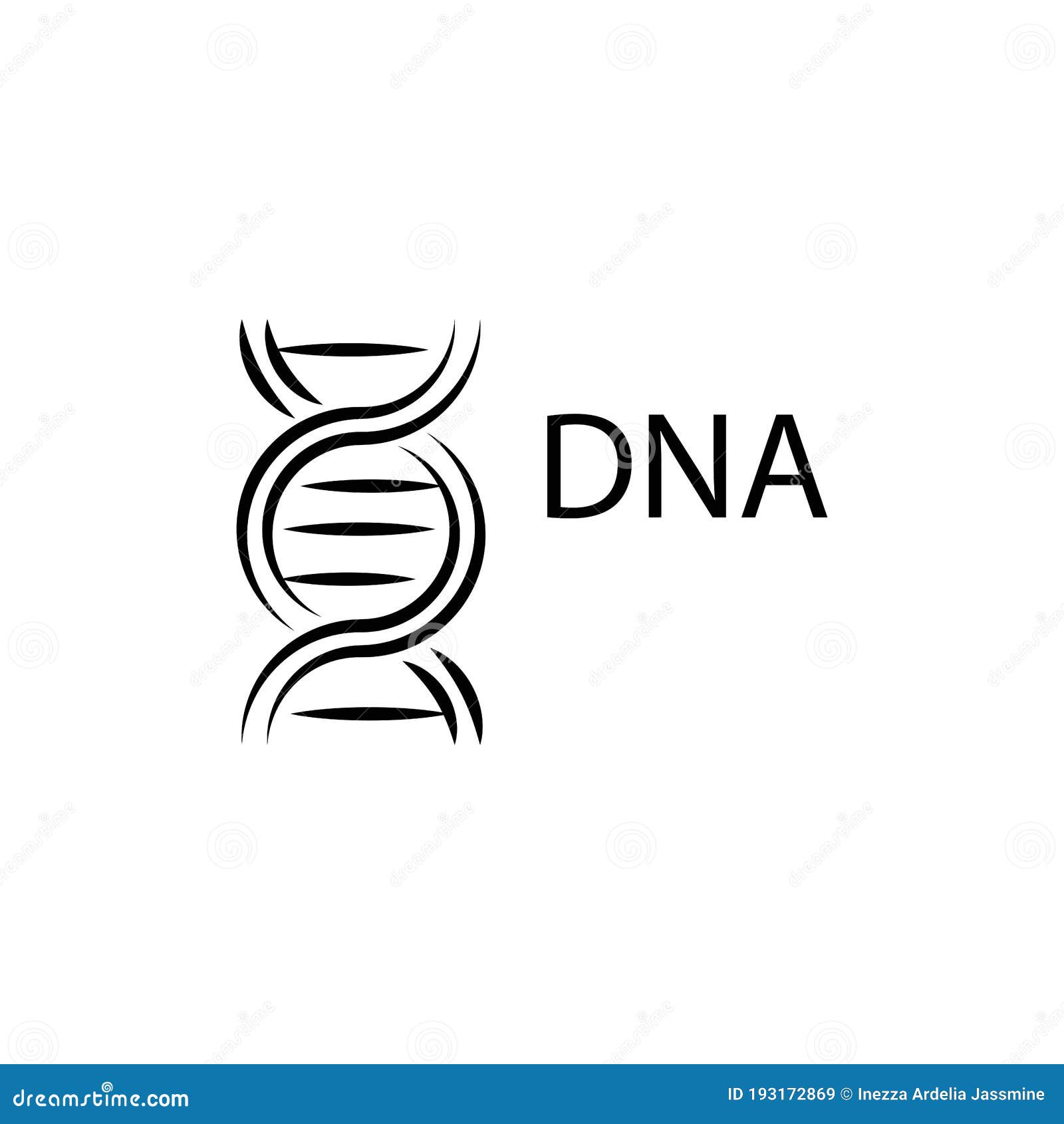DNA Icon, Illustration Design Template Stock Vector - Illustration of ...