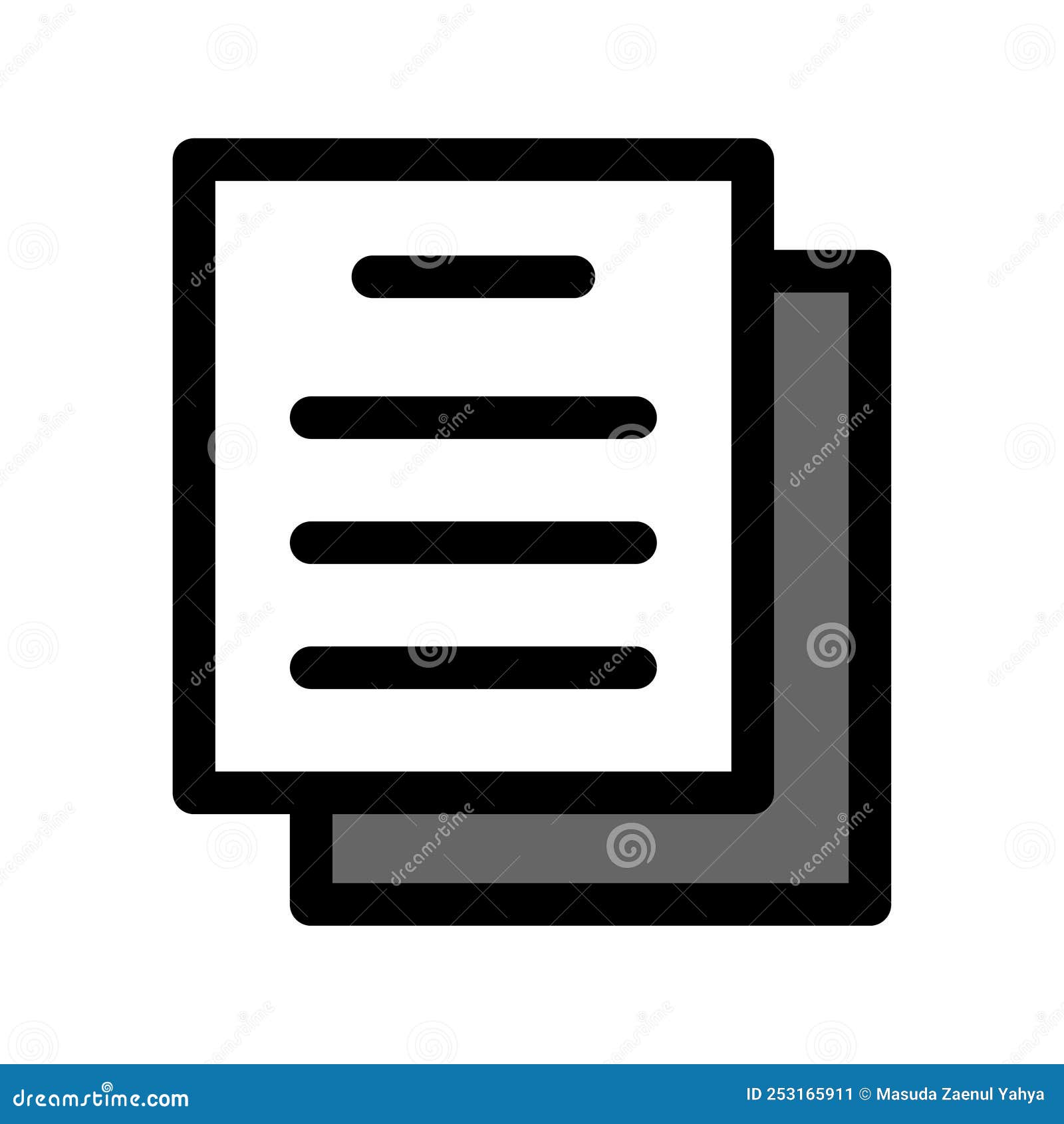 Illustration Vector Graphic of Document Icon Design Stock Vector ...
