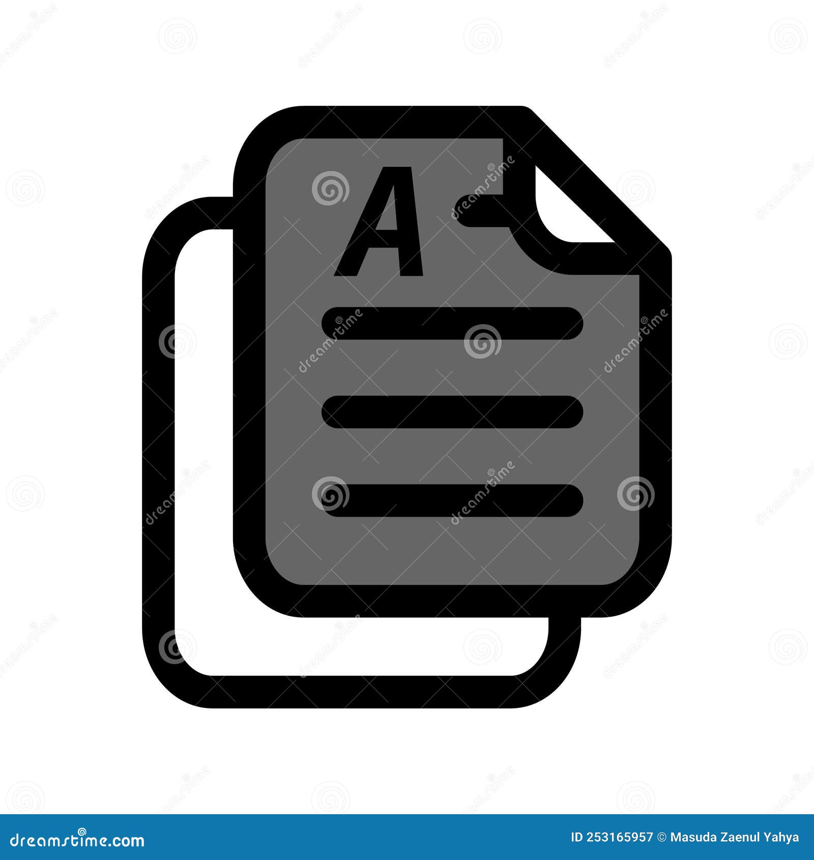 Illustration Vector Graphic of Document Icon Design Stock Vector ...