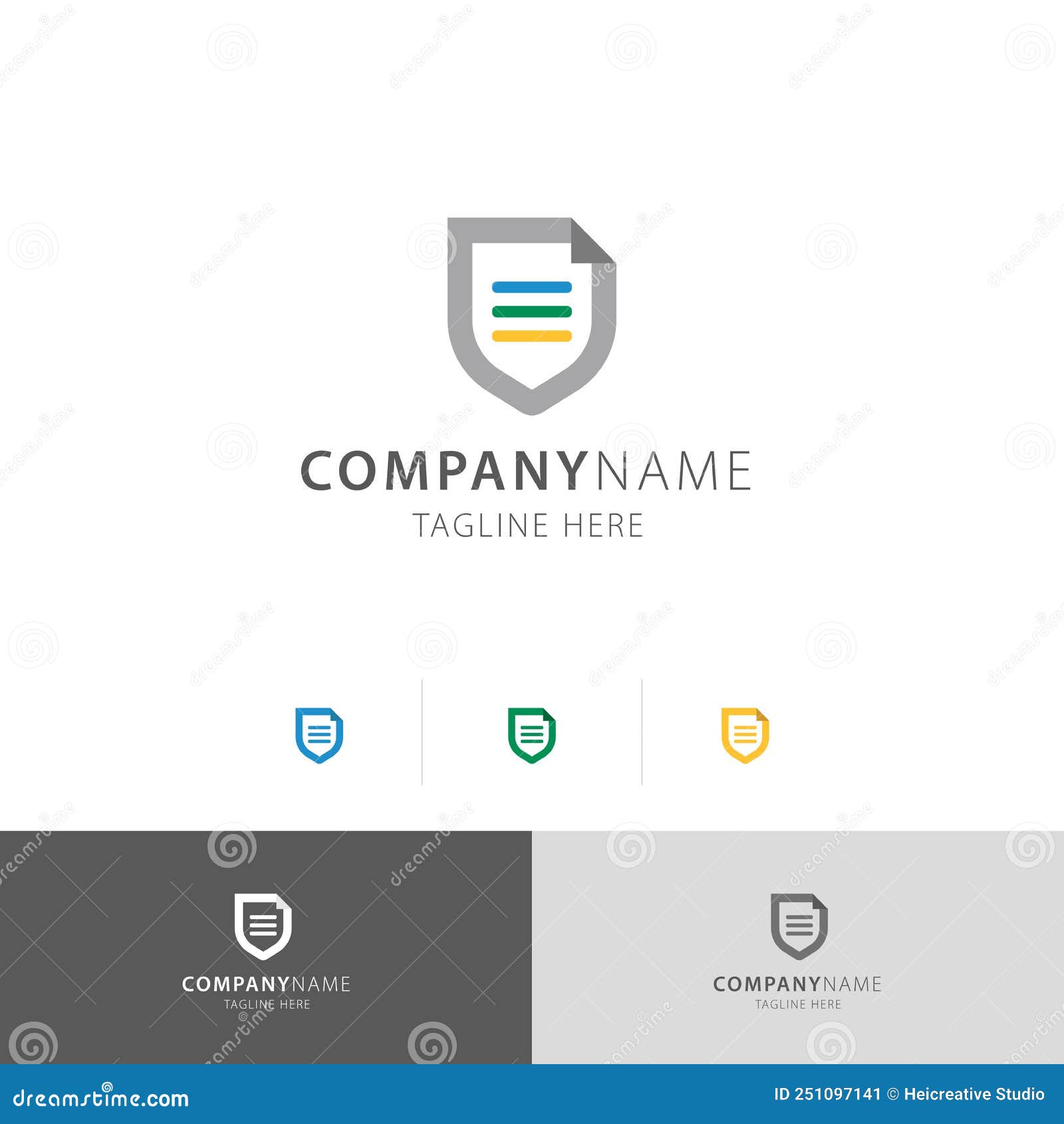 Document Security Premium Logo Vector Stock Vector - Illustration of ...