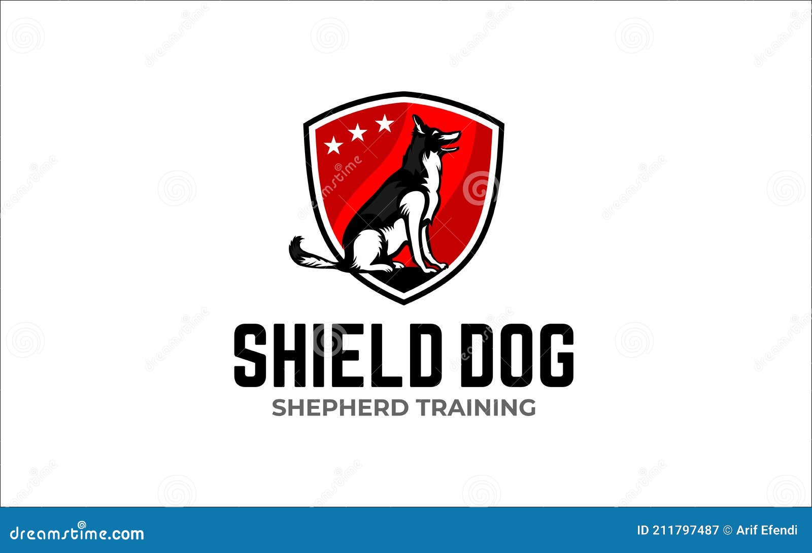 Illustration Vector Graphic of Dog Training Club Logo Design Template ...