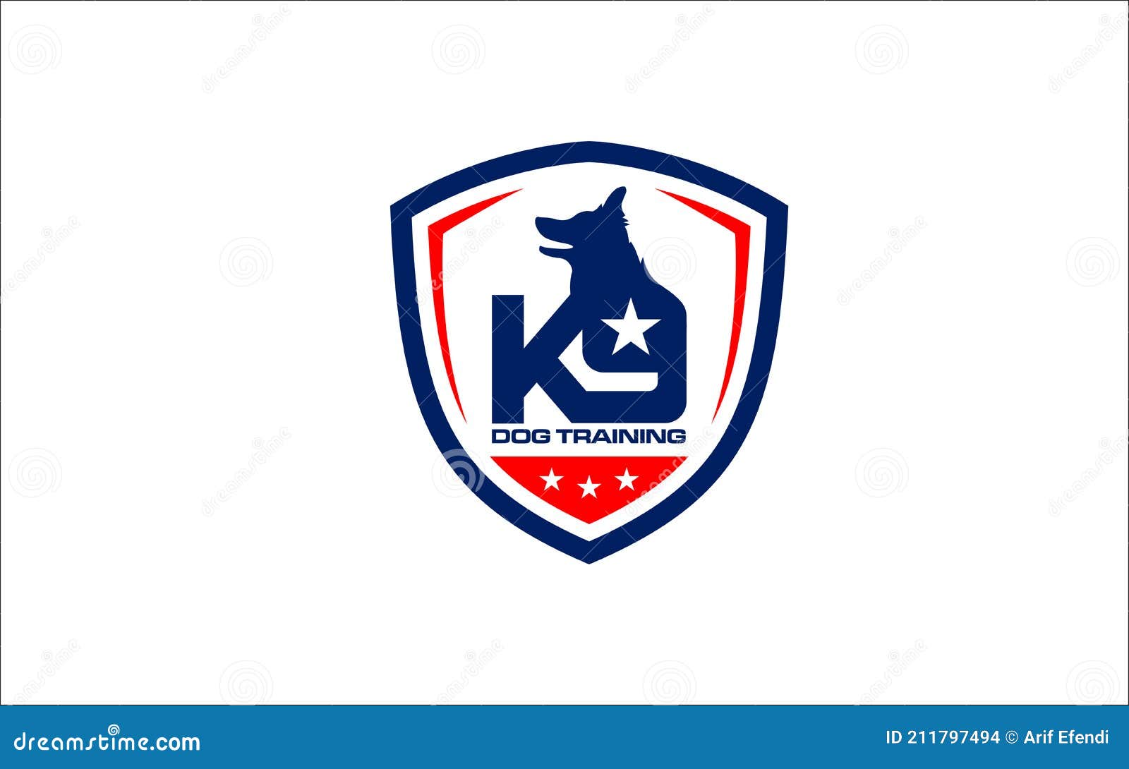Illustration Vector Graphic of Dog Training Club Logo Design Template ...