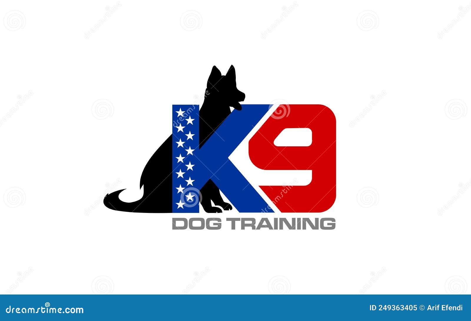 Illustration Vector Graphic of Dog Training Concept Logo Design ...