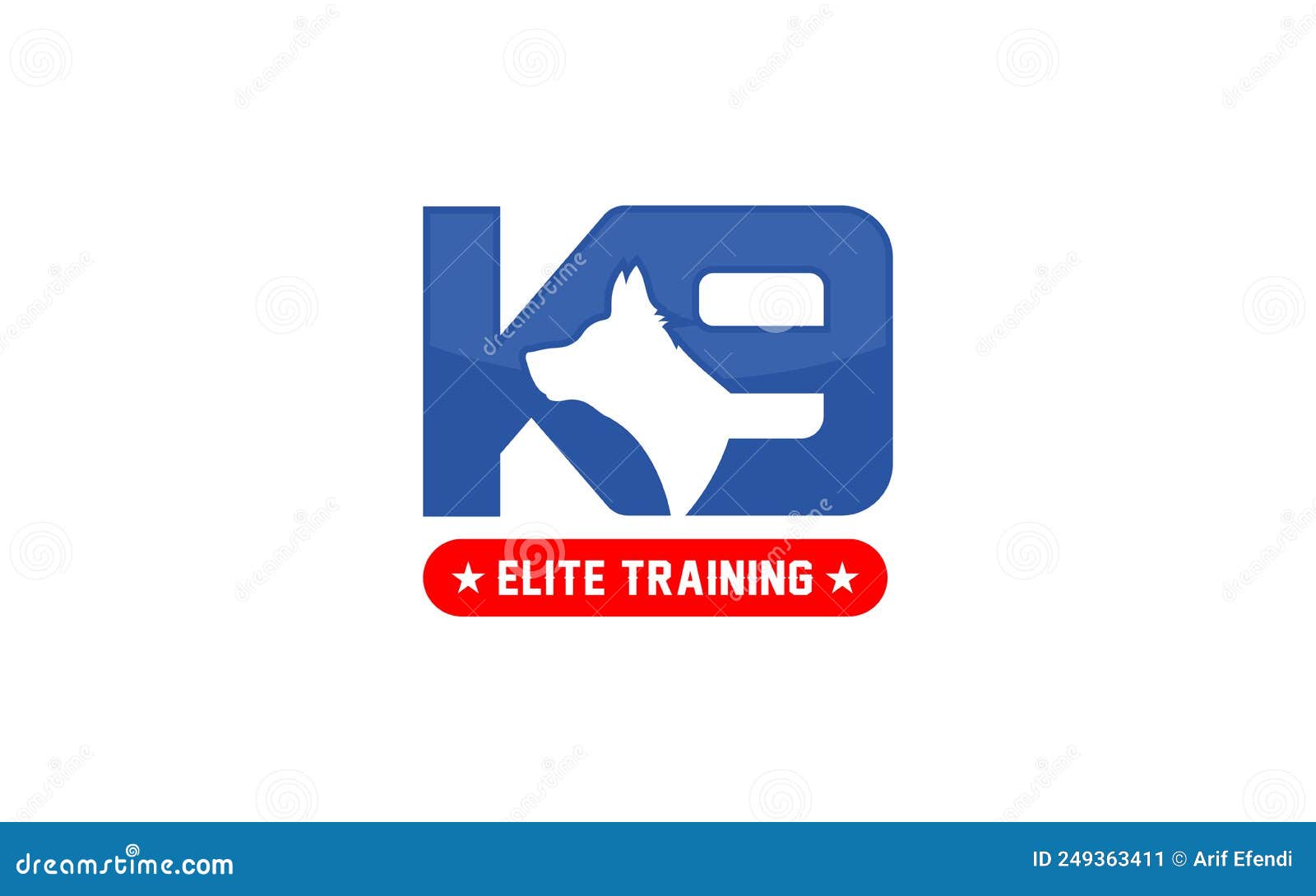 Illustration Vector Graphic of Dog Training Concept Logo Design ...