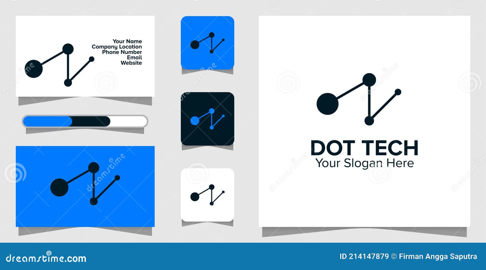 Illustration Vector Graphic of Dot Tech Logo Stock Vector ...