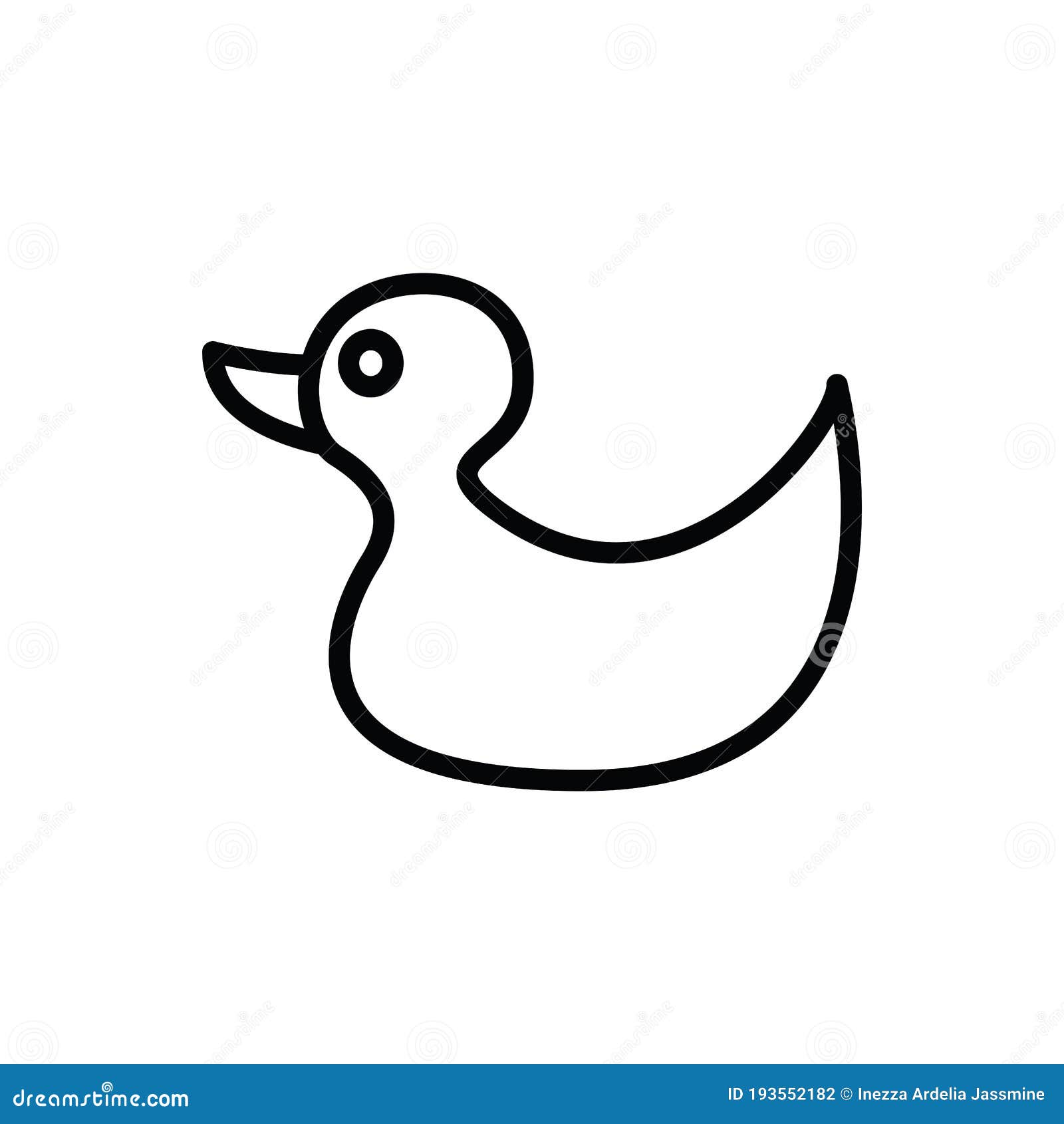 Duck Icon, Symbol Design Template Stock Vector - Illustration of bath ...