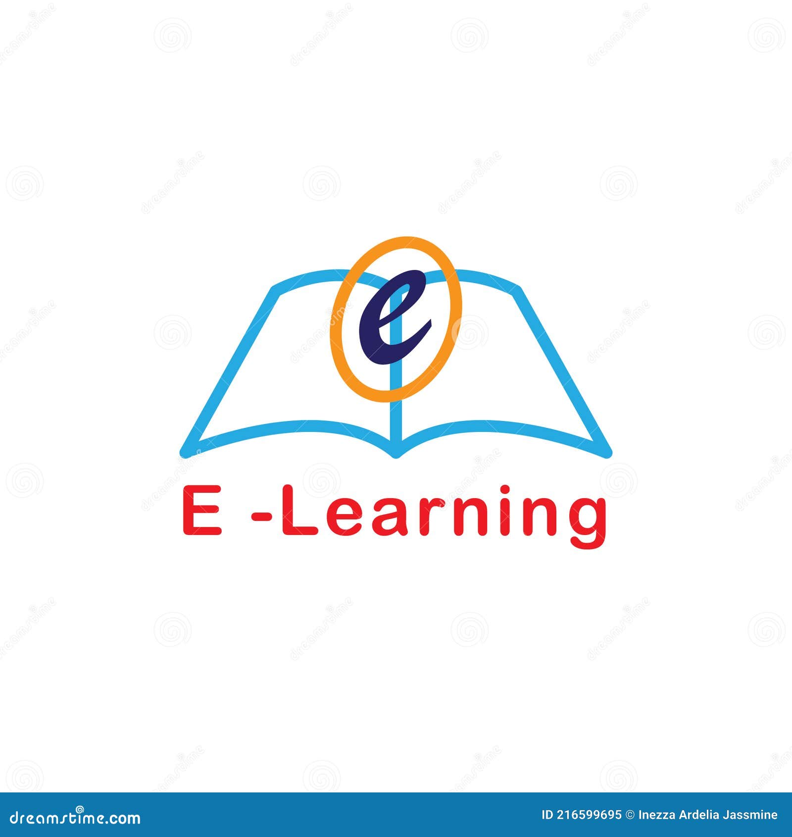 E Learning Vector Logo Design Stock Vector - Illustration of internet ...