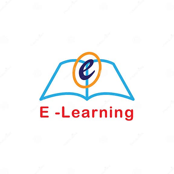 E Learning Vector Logo Design Stock Vector - Illustration of internet ...
