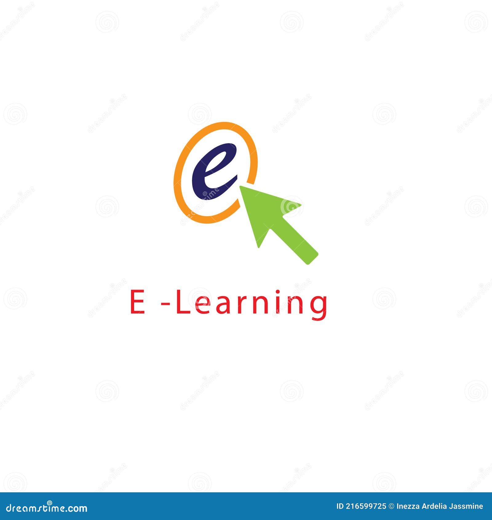 E Learning Vector Logo Design Stock Vector - Illustration of elearning ...