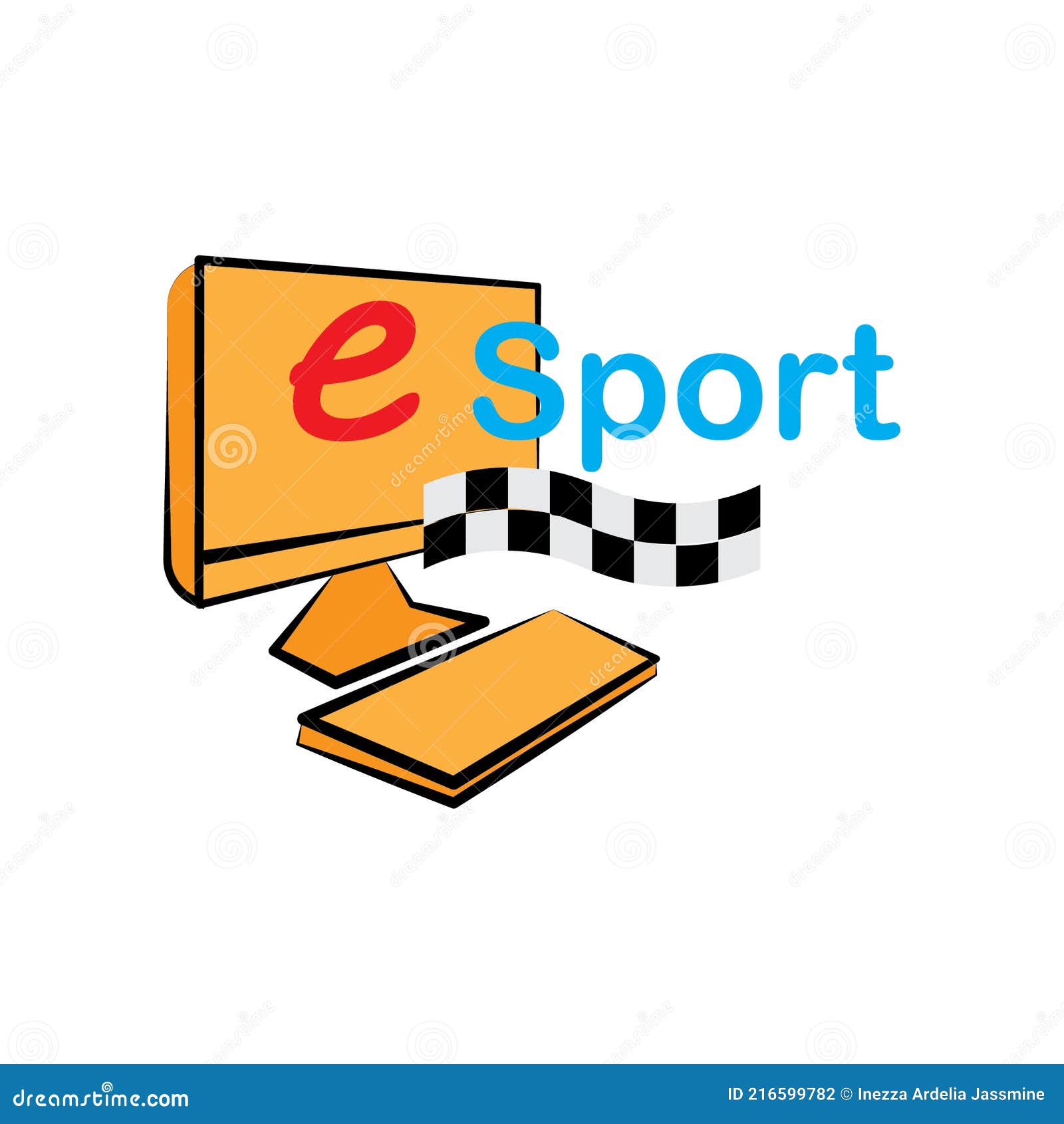 E sport logo vector design stock vector. Illustration of object - 216599782
