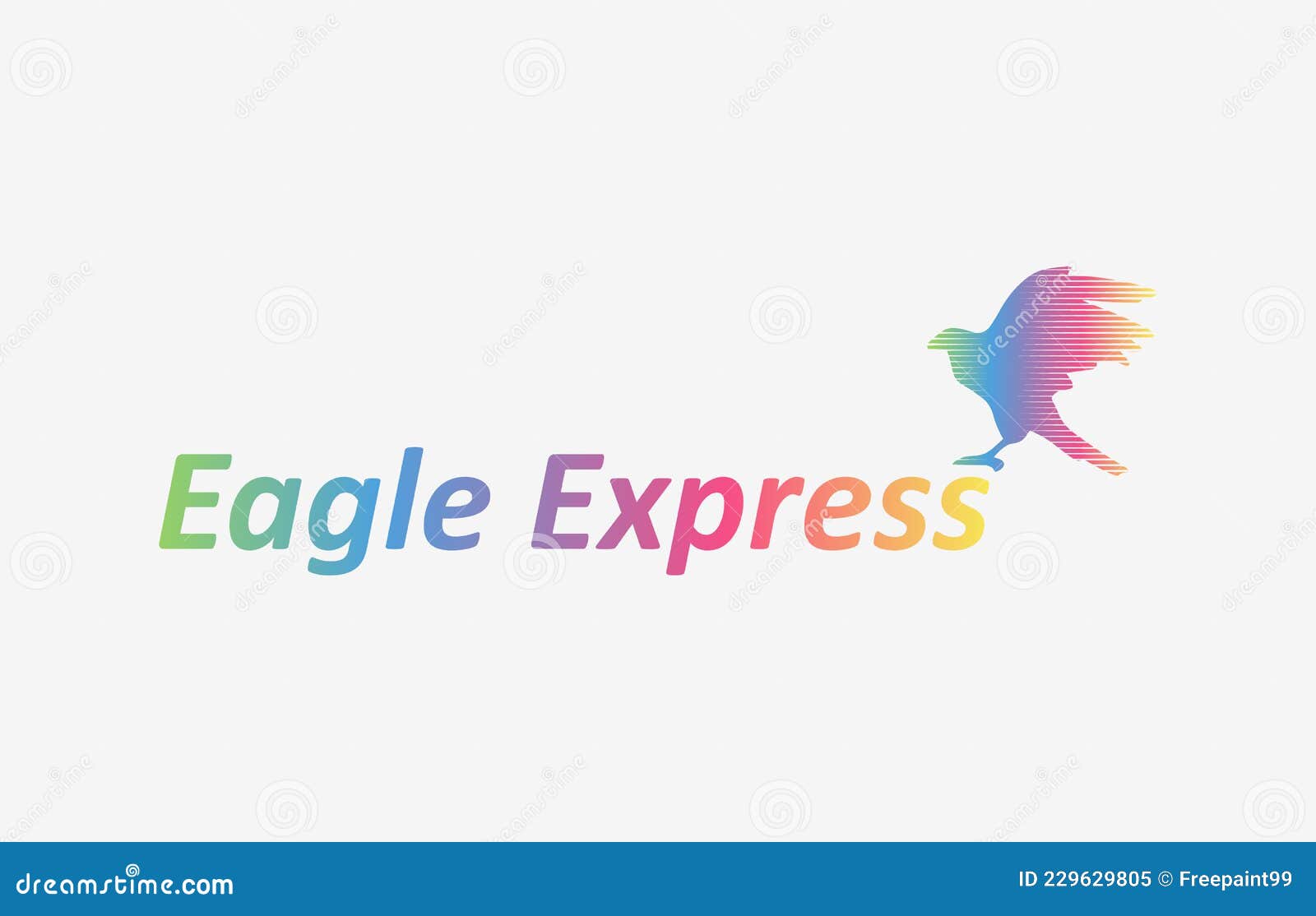 Illustration Vector Graphic of Eagle Express Logo, Suitable for Design ...