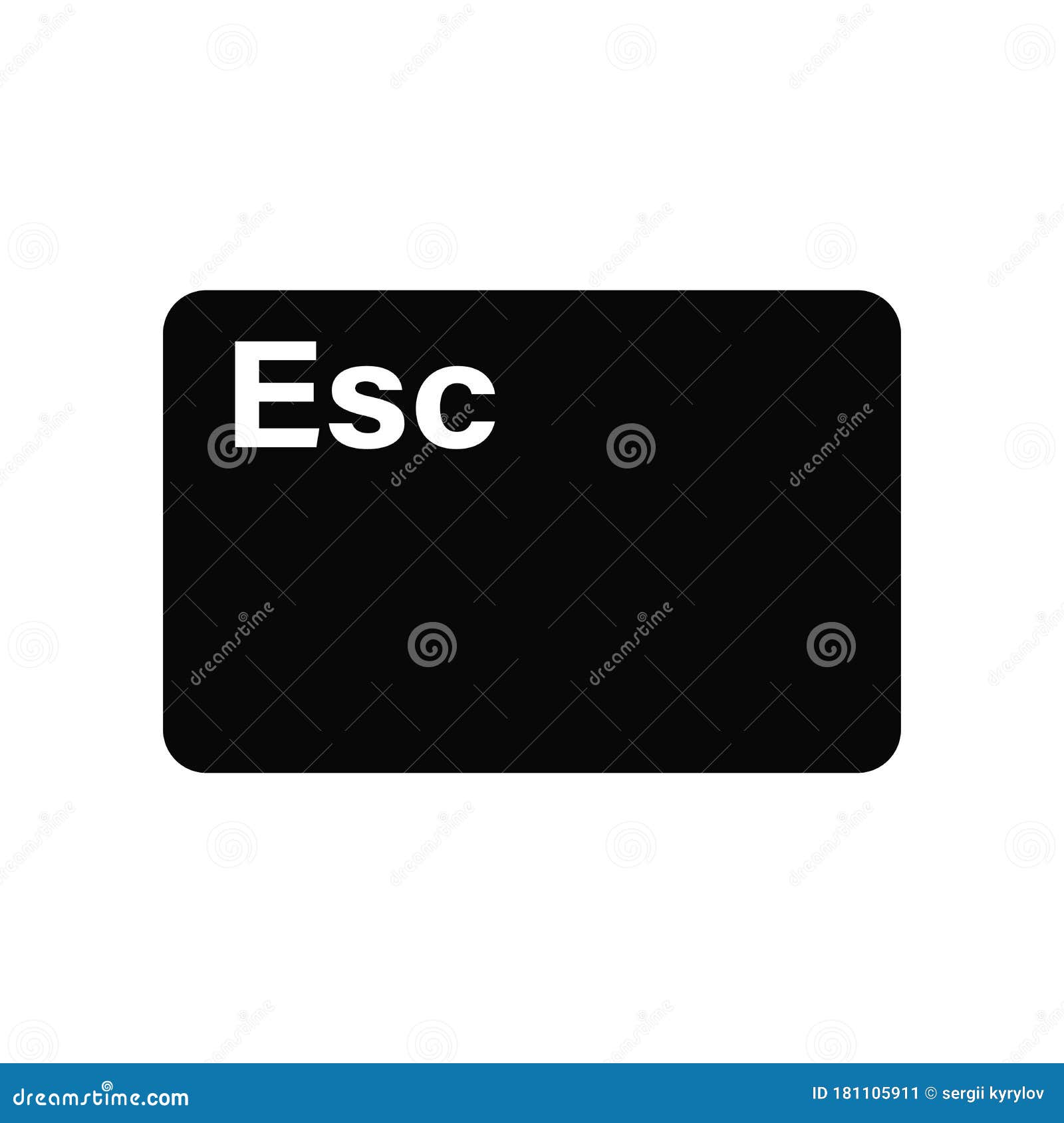 Illustration Vector Graphic of Esc Button Icon Stock Vector ...