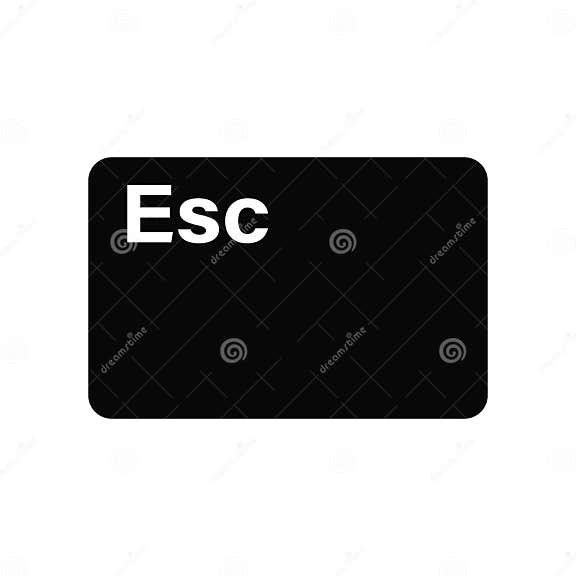 Illustration Vector Graphic of Esc Button Icon Stock Vector ...
