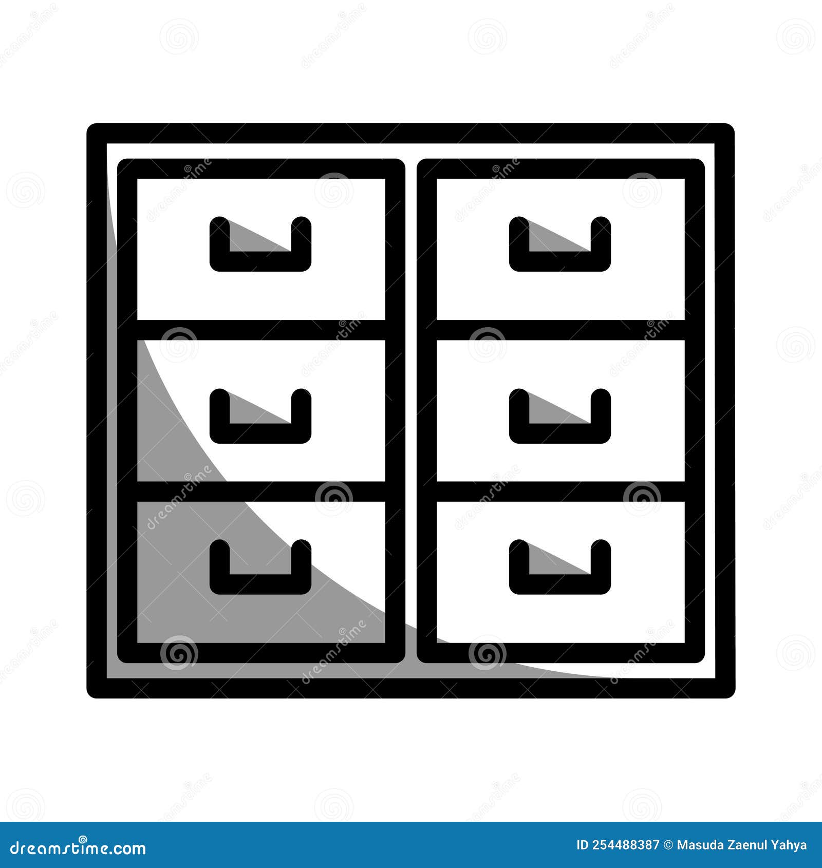 Illustration Vector Graphic of File Cabinet Icon Stock Vector ...