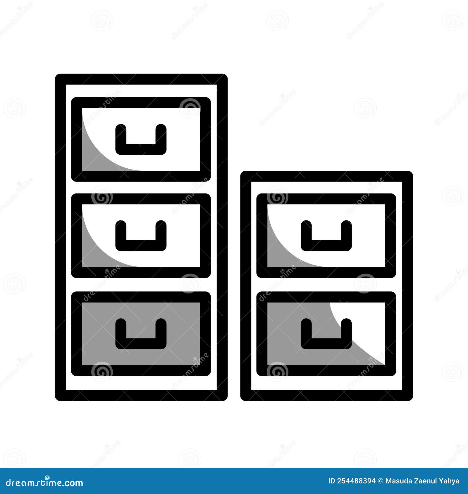 Illustration Vector Graphic of File Cabinet Icon Stock Vector ...