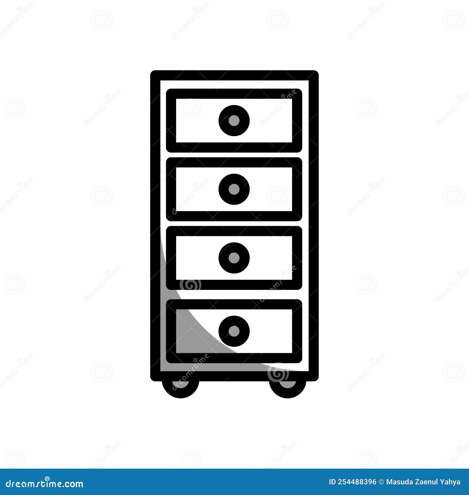 Illustration Vector Graphic of File Cabinet Icon Stock Vector ...