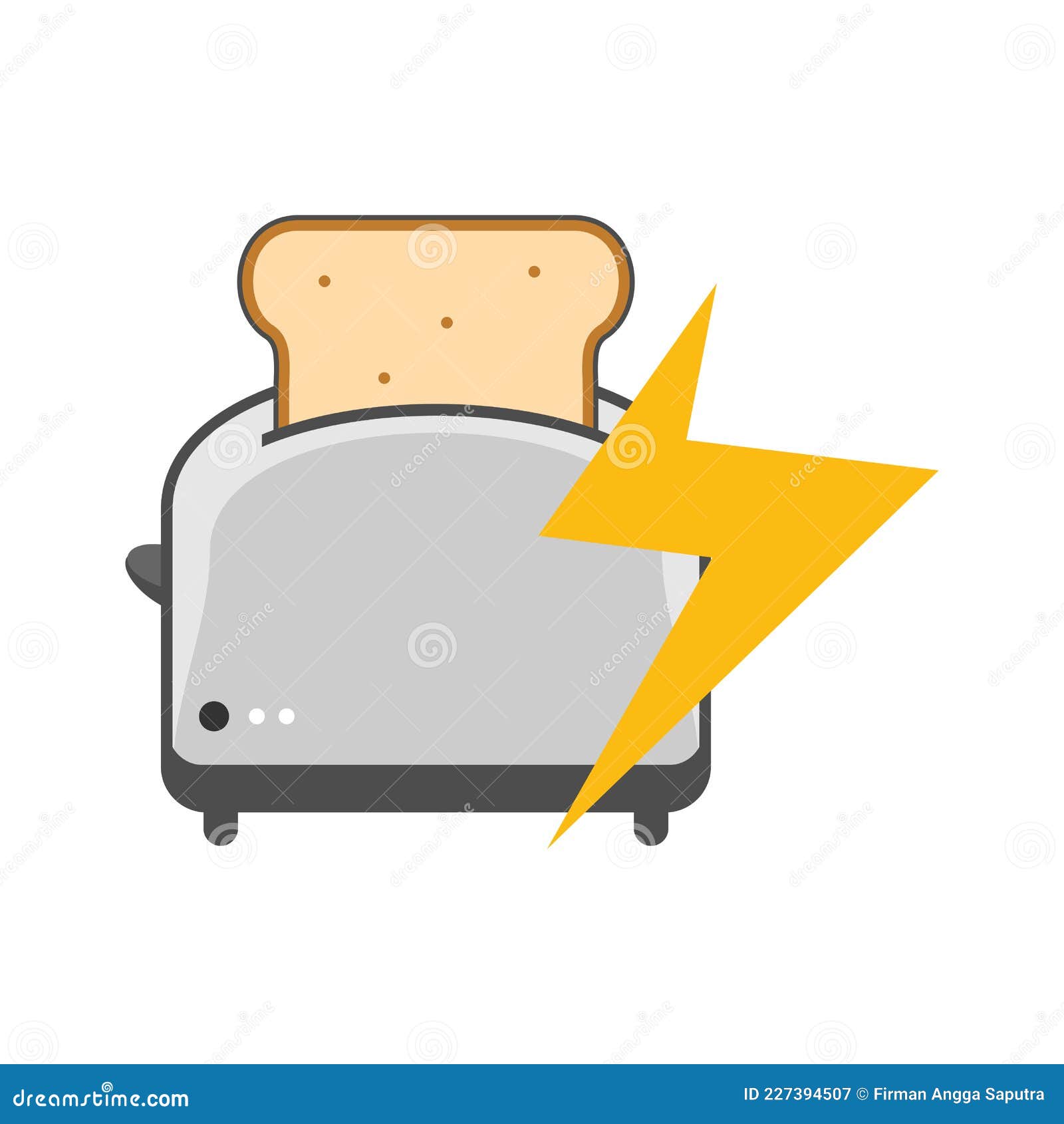 Illustration Vector Graphic of Flash Toaster Logo Stock Vector ...