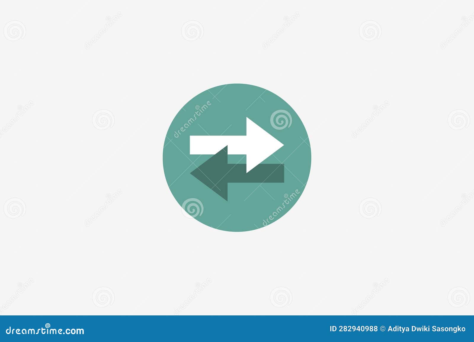 Flow arrow icon or symbol stock vector. Illustration of money - 282940988