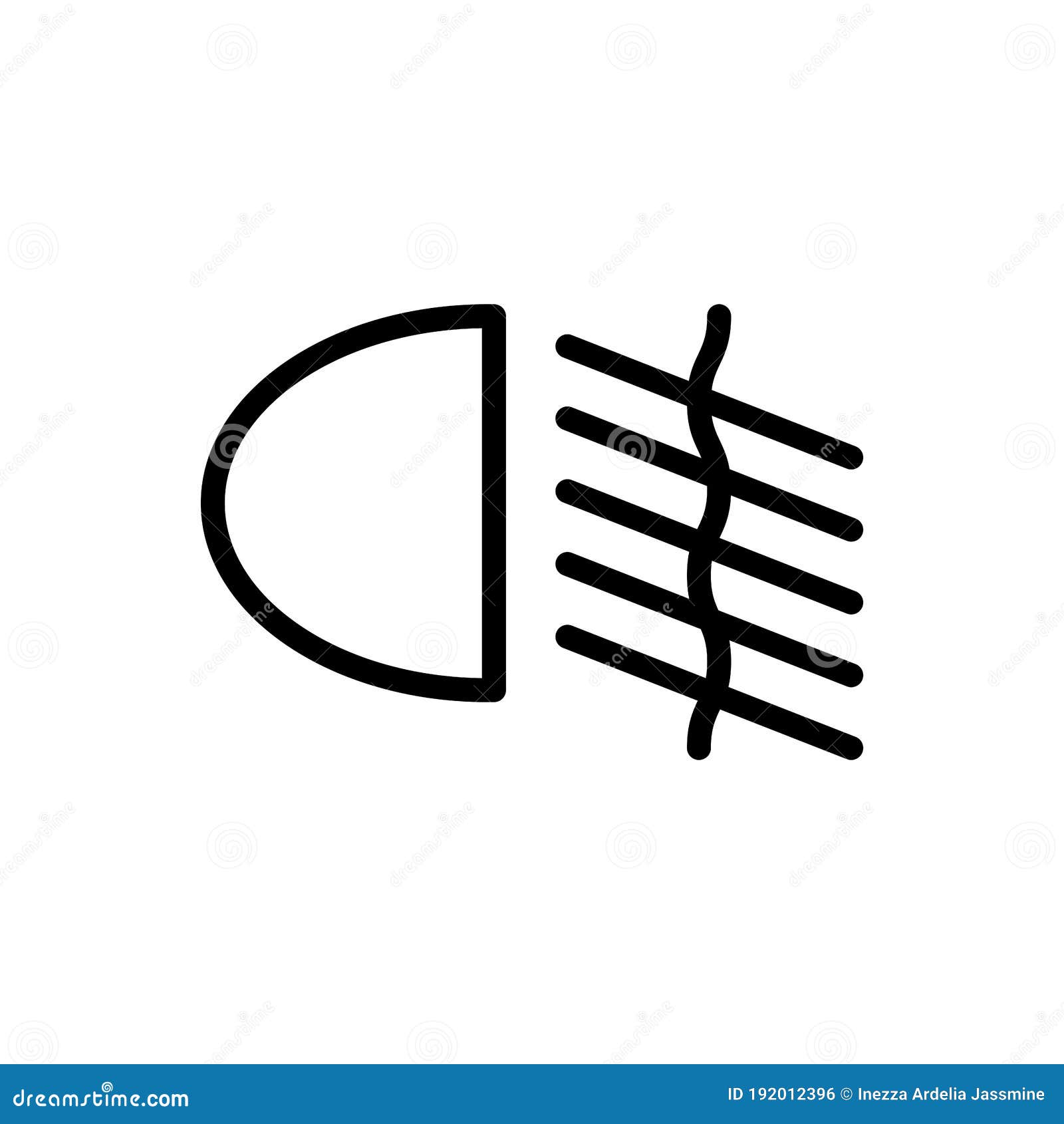 Illustration Vector Graphic of Fog Light Icon Stock Vector ...