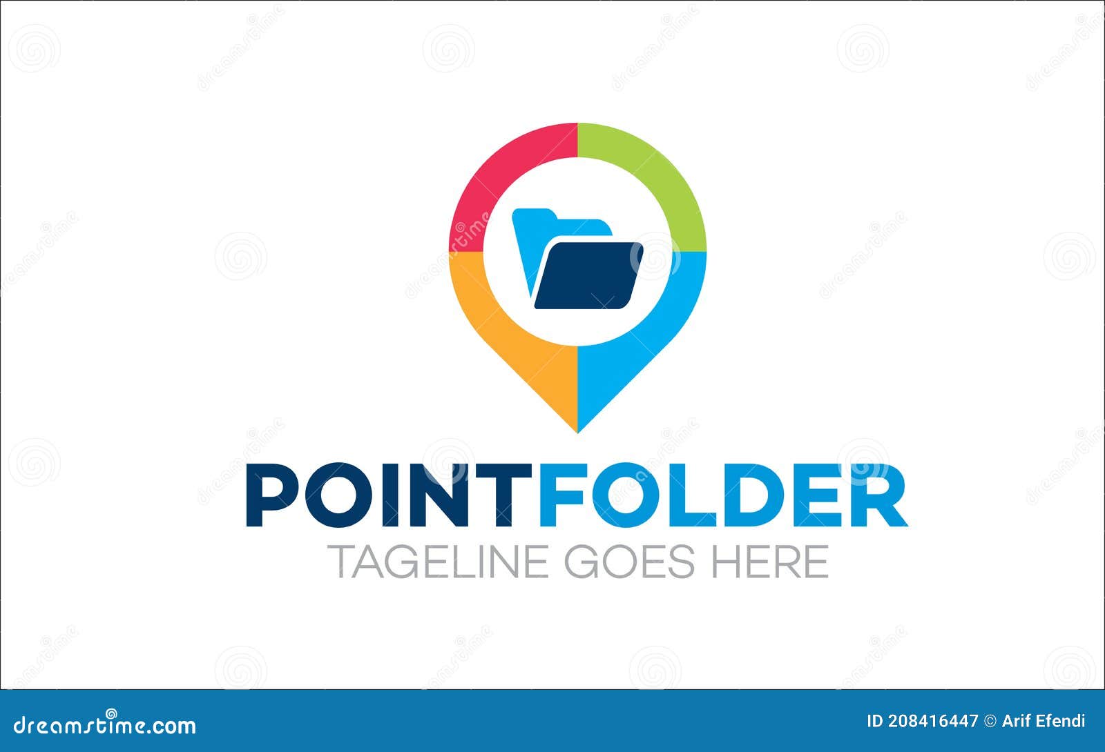 Illustration Vector Graphic of Folder File Data Logo Template Design ...