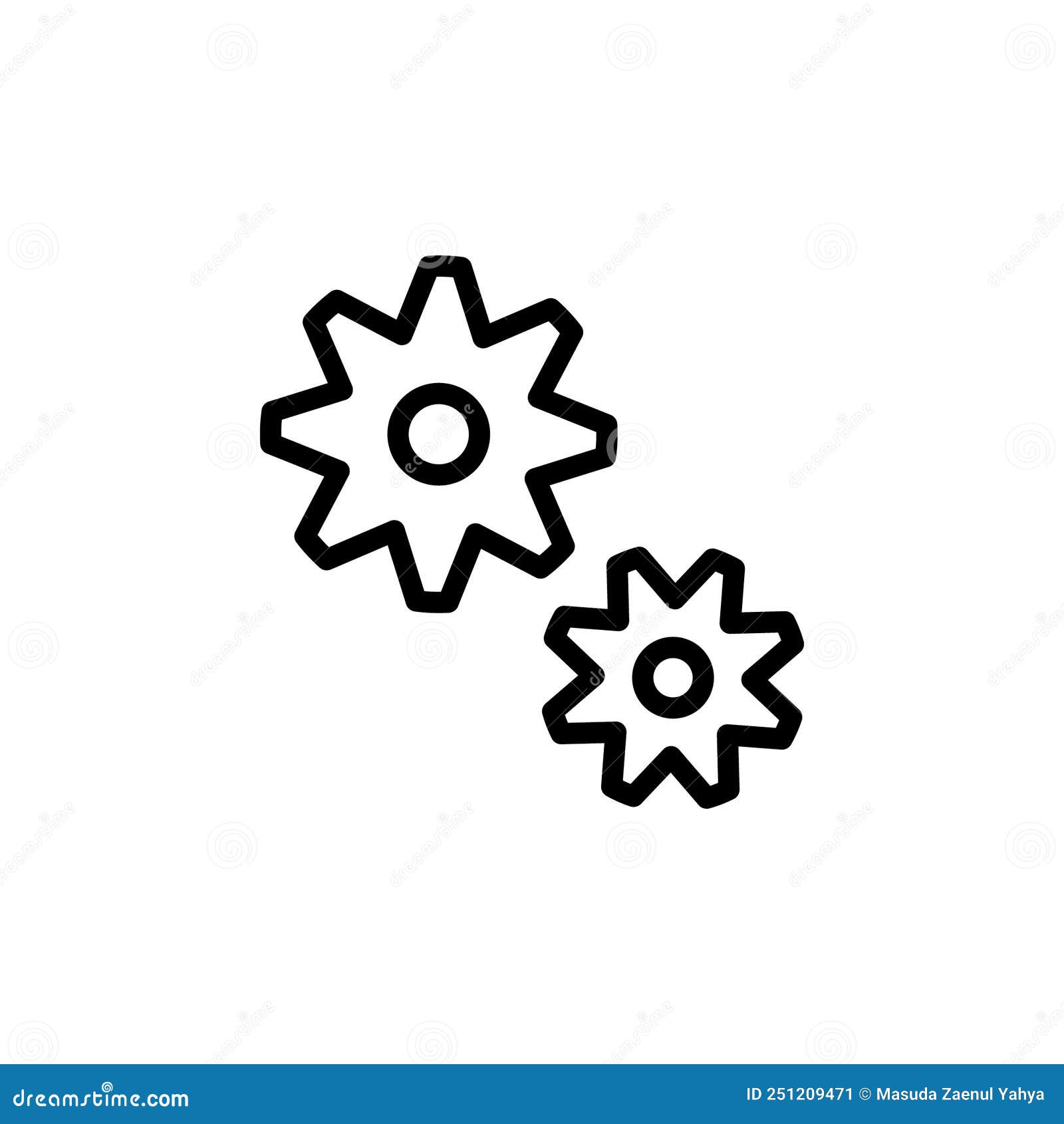 Illustration Vector Graphic of Gear Icon Stock Vector - Illustration of ...