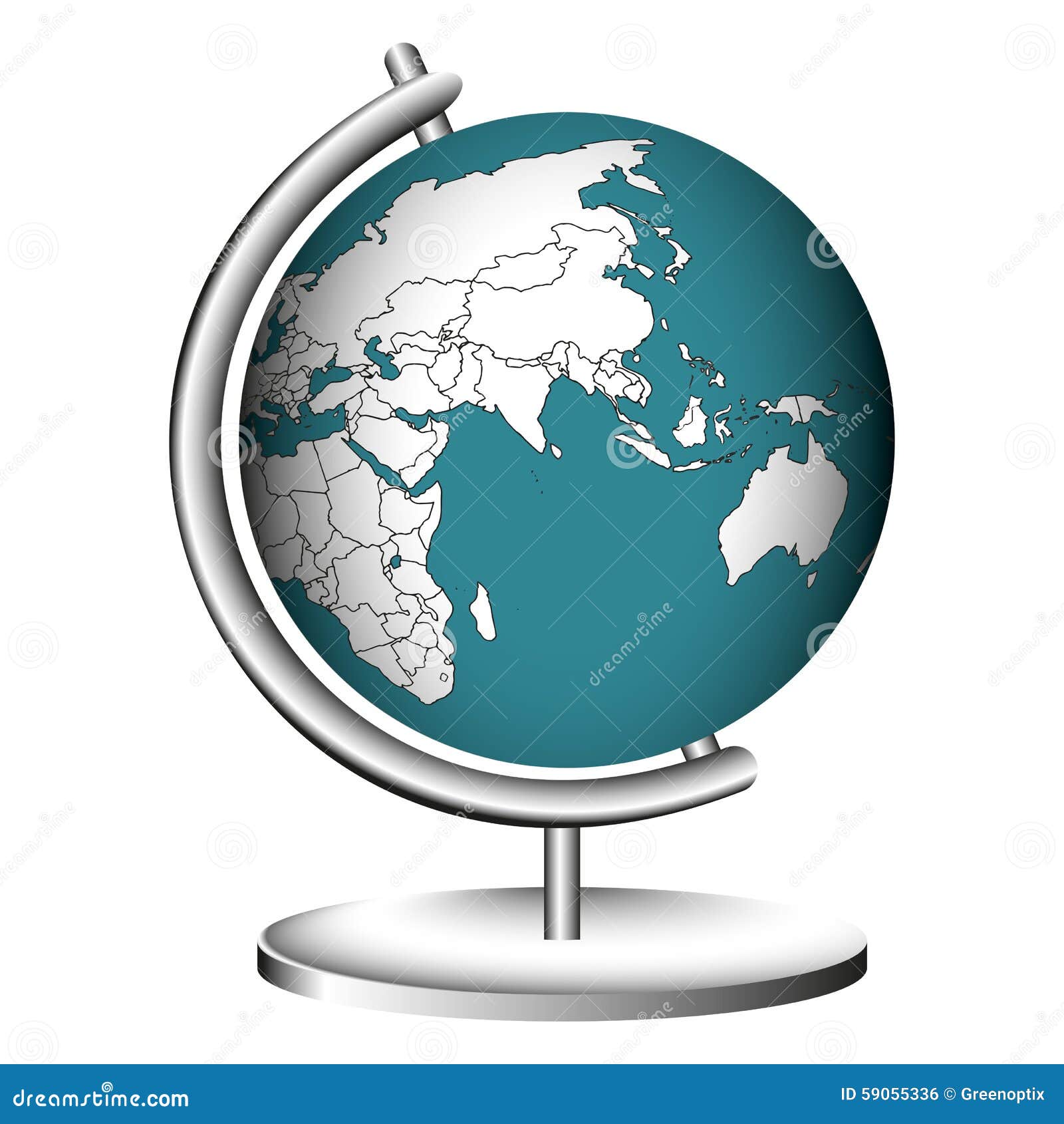 Illustration Vector Graphic Globe Asia Stock Vector - Illustration of ...