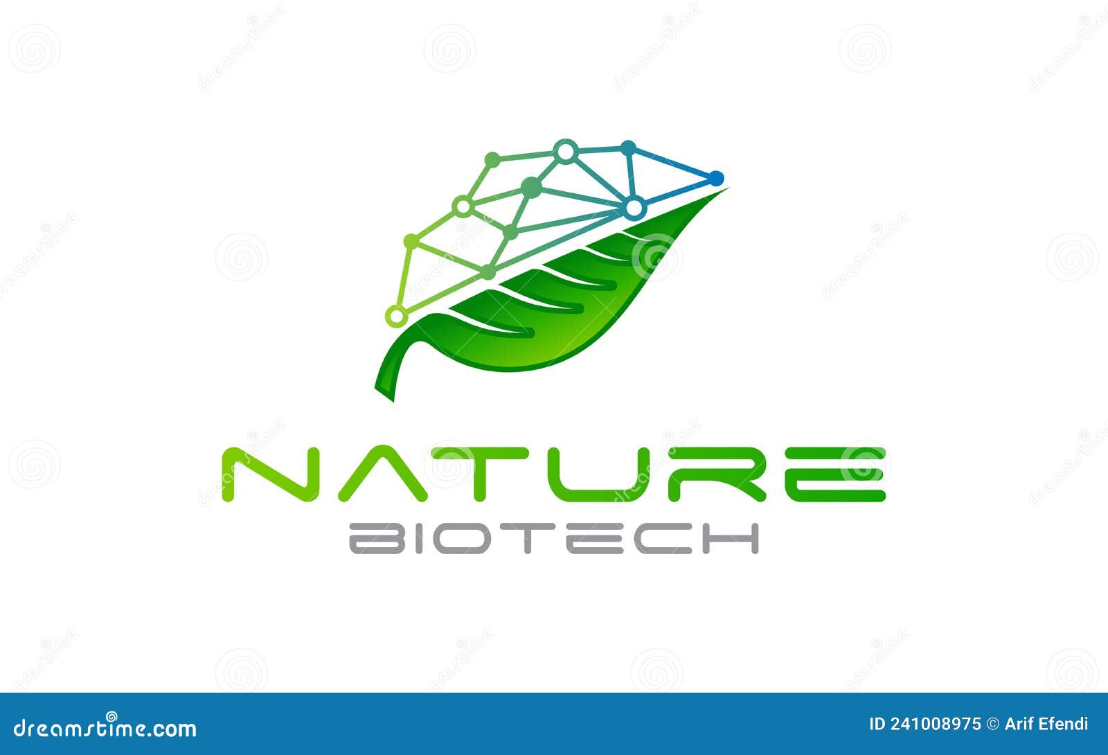Illustration Vector Graphic of Green Nature Technology Logo Design ...