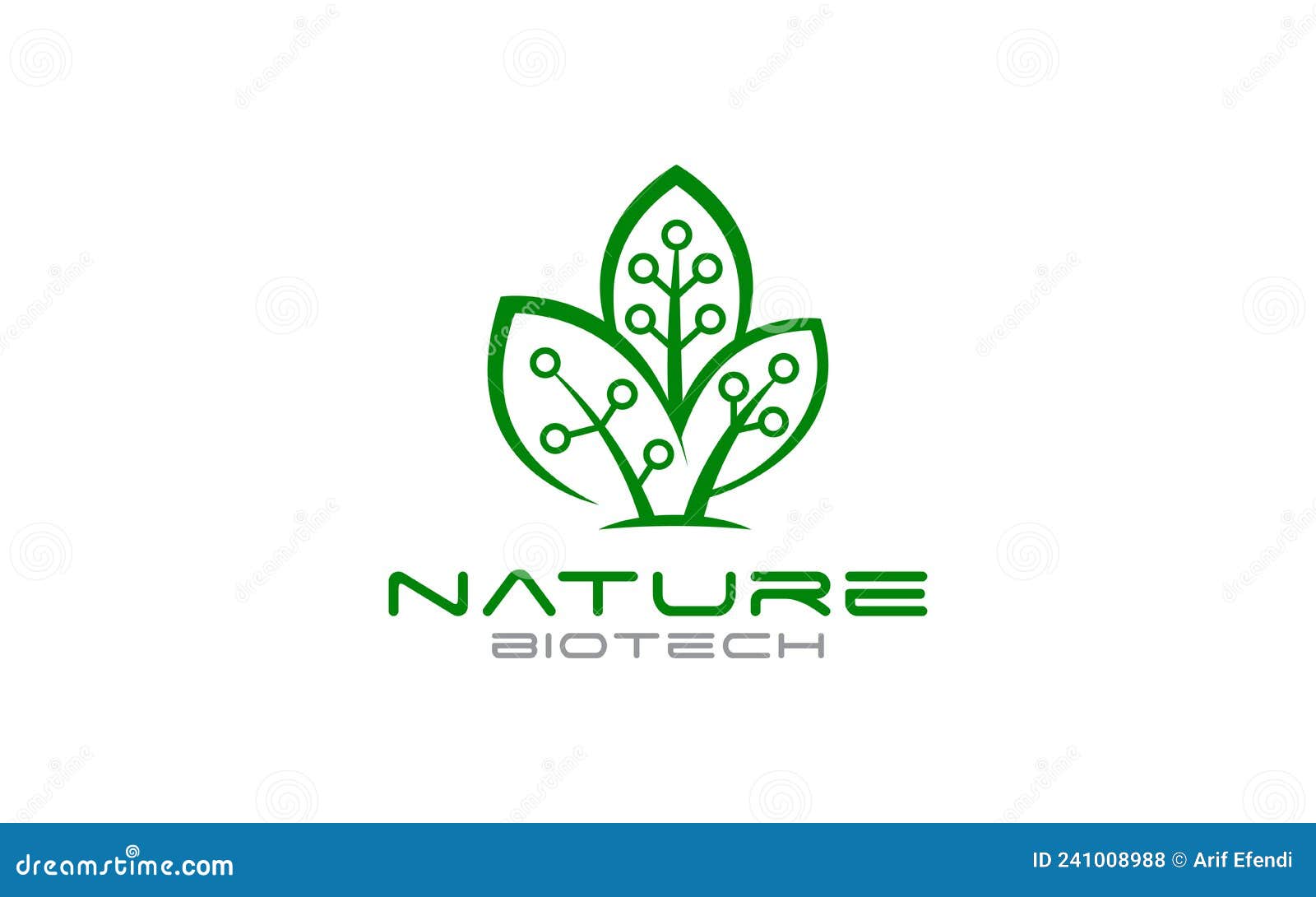 Illustration Vector Graphic of Green Nature Technology Logo Design ...