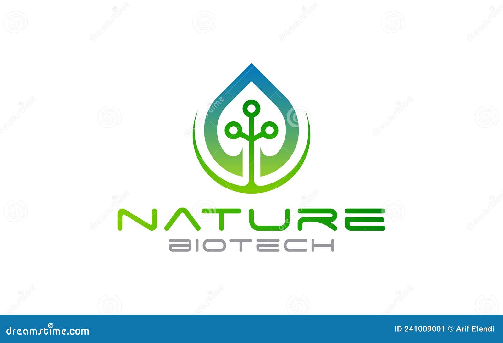 Illustration Vector Graphic of Green Nature Technology Logo Design ...