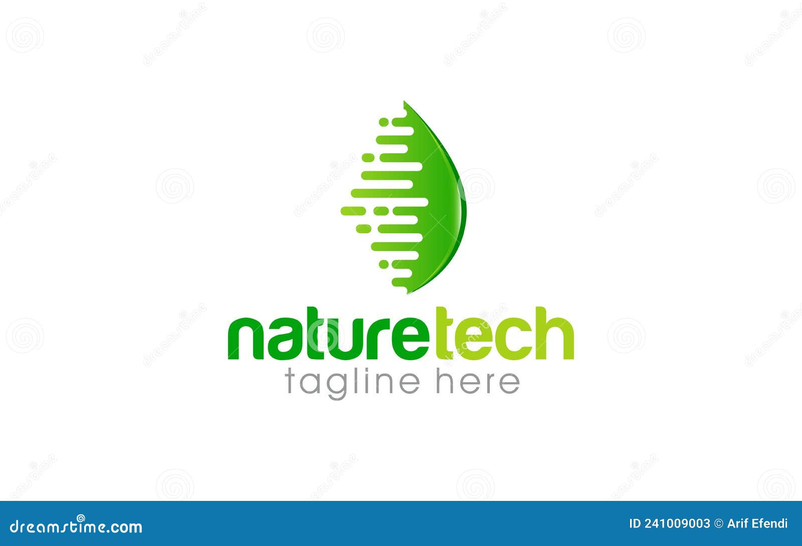 Illustration Vector Graphic of Green Nature Technology Logo Design ...