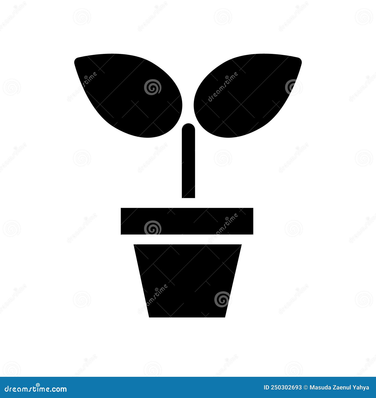 Grow icon template stock vector. Illustration of seedling - 250302693