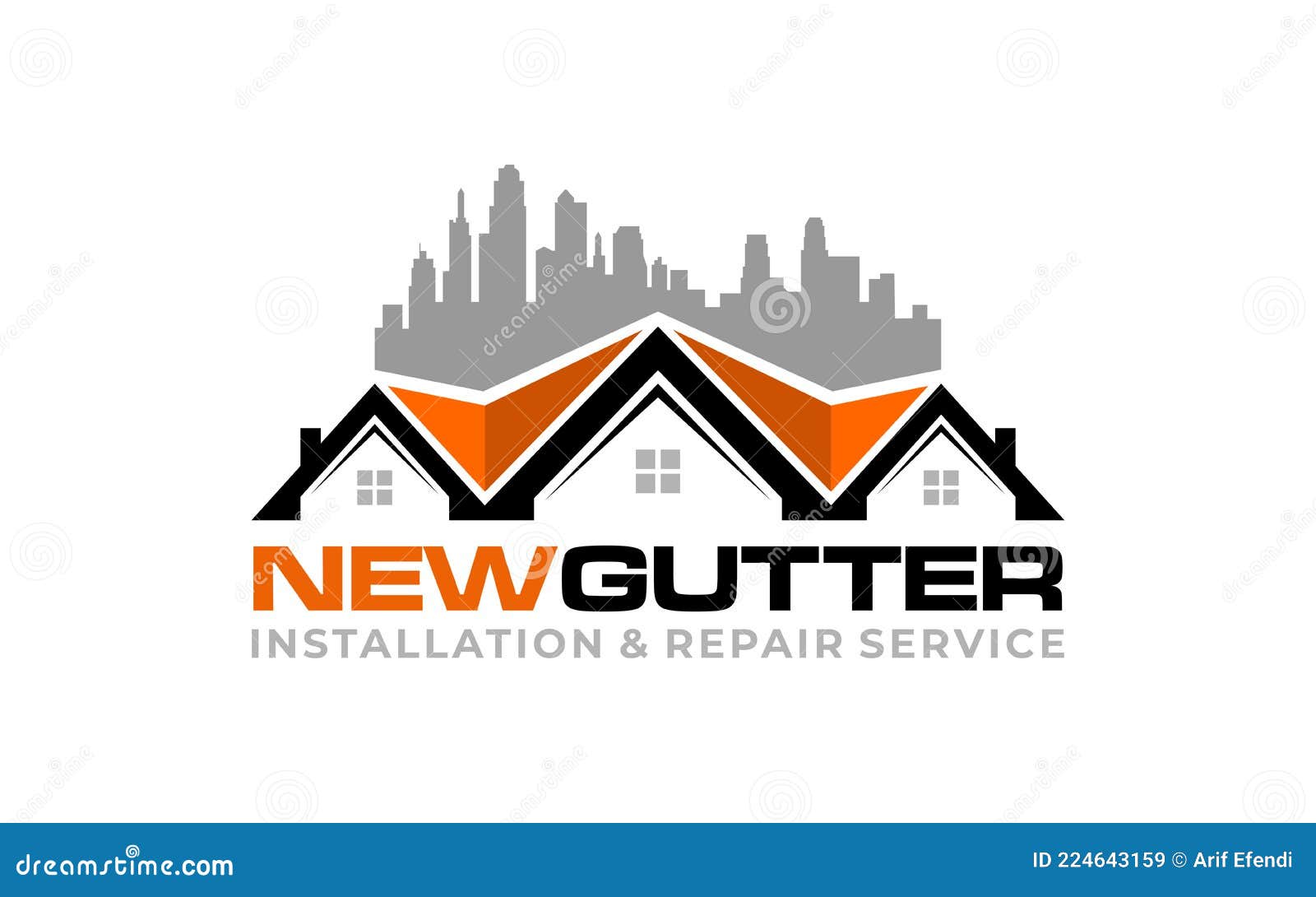 Illustration Vector Graphic of Gutter Installation and Repair Service ...