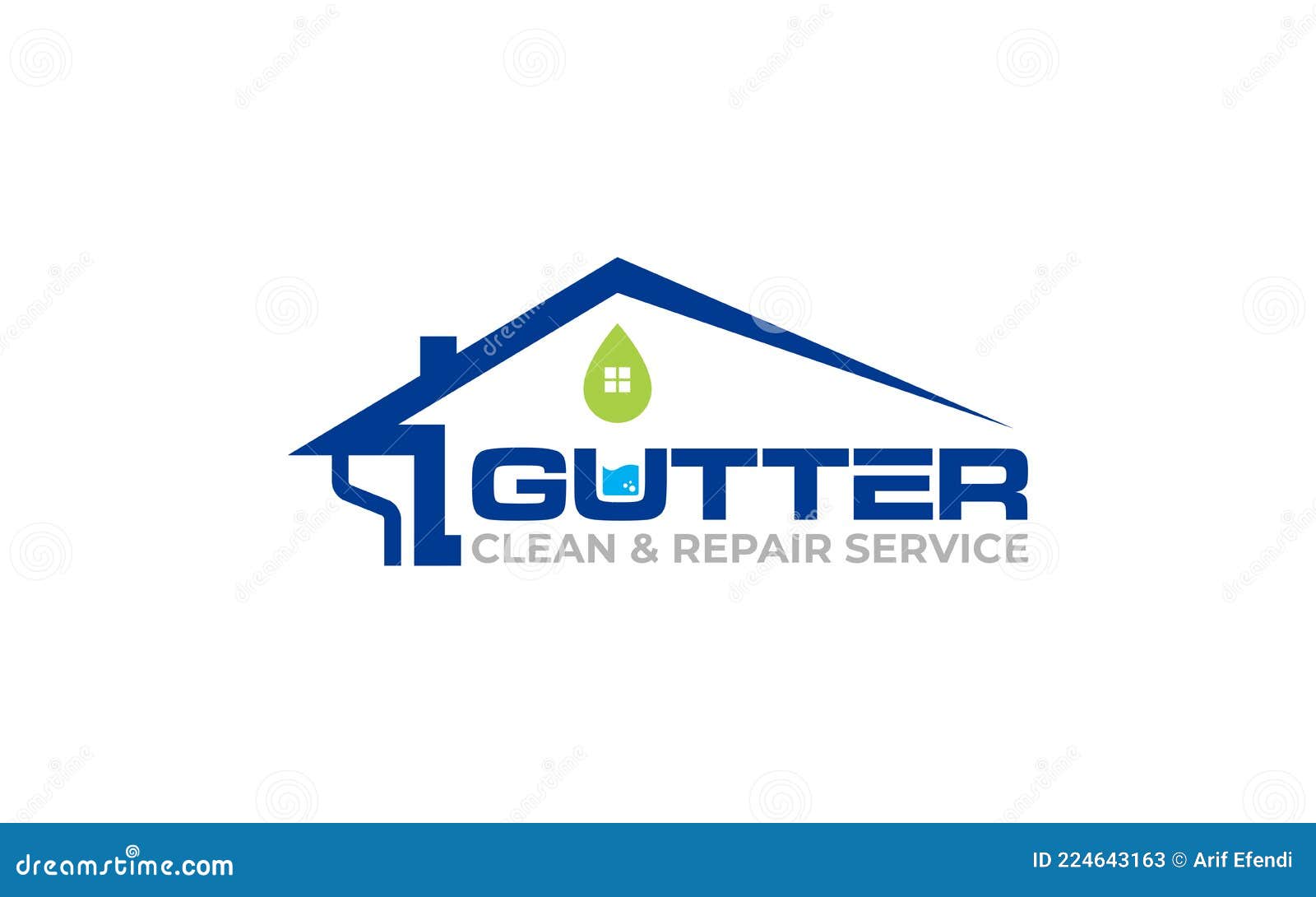 Illustration Vector Graphic Of Gutter Installation And Repair Service ...